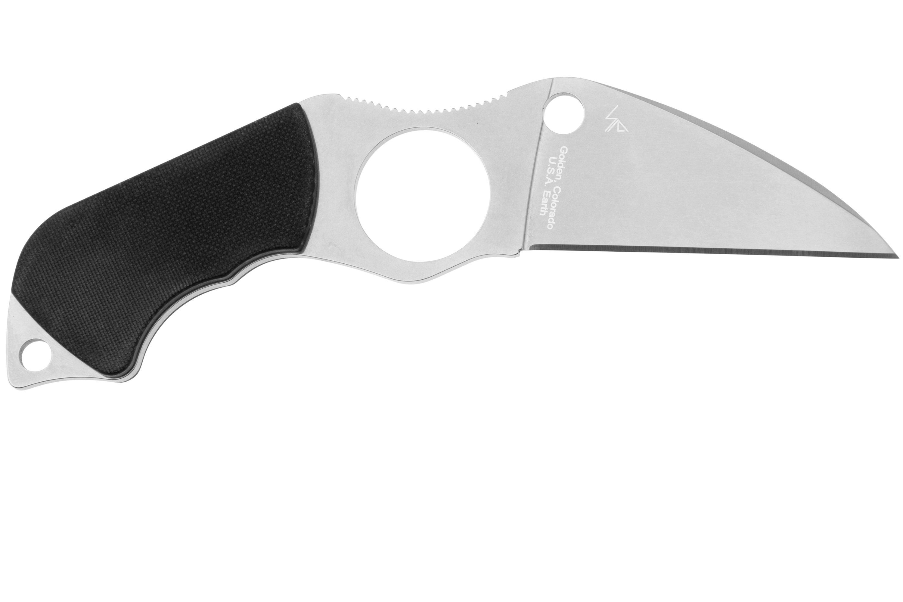 Spyderco Swick 6 Small FB14P6 Black G10, LC200N fixed knife ...