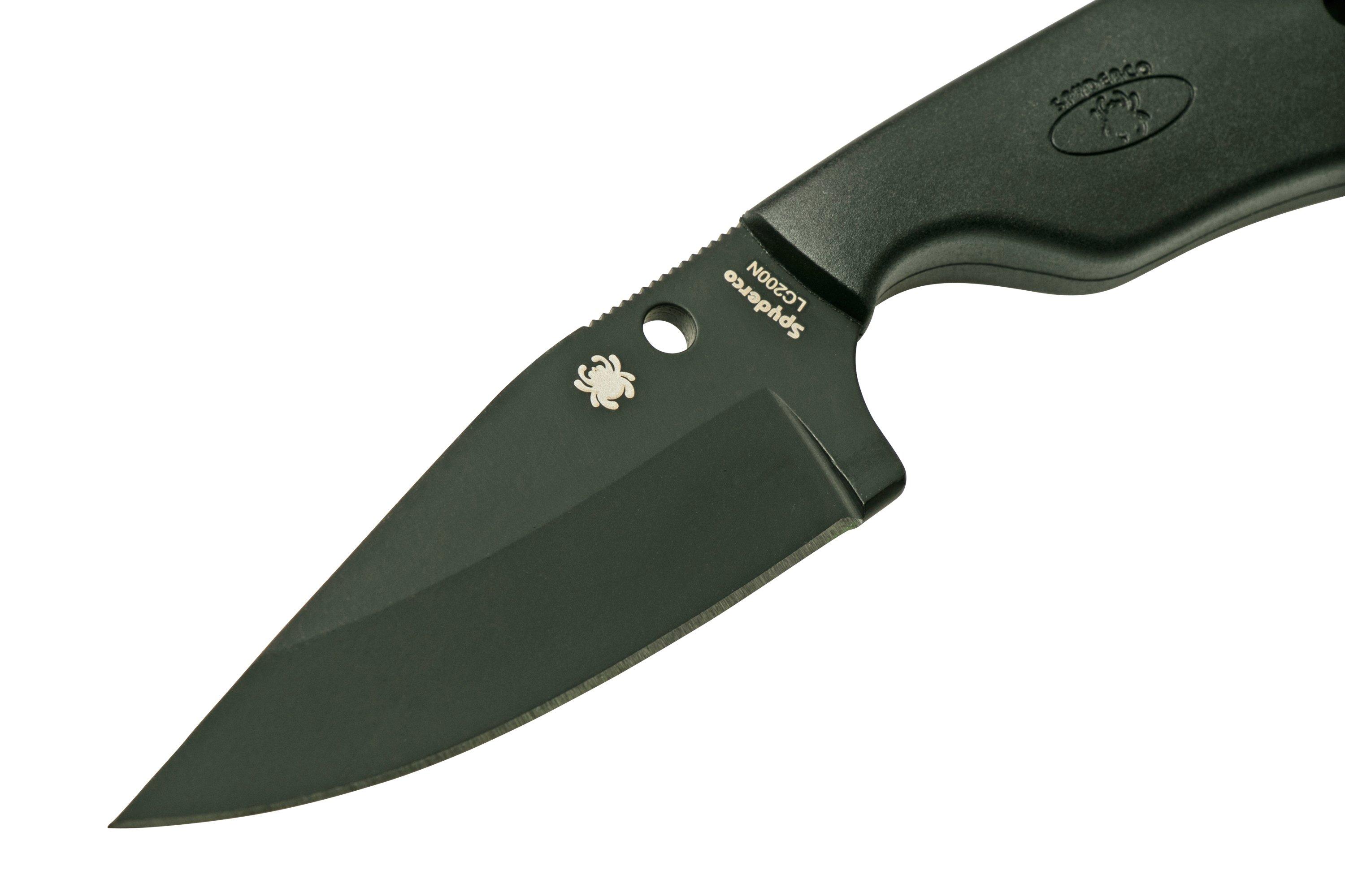 Spyderco Subway Bowie FB48PBBK, FRN, Black, pocket knife ...