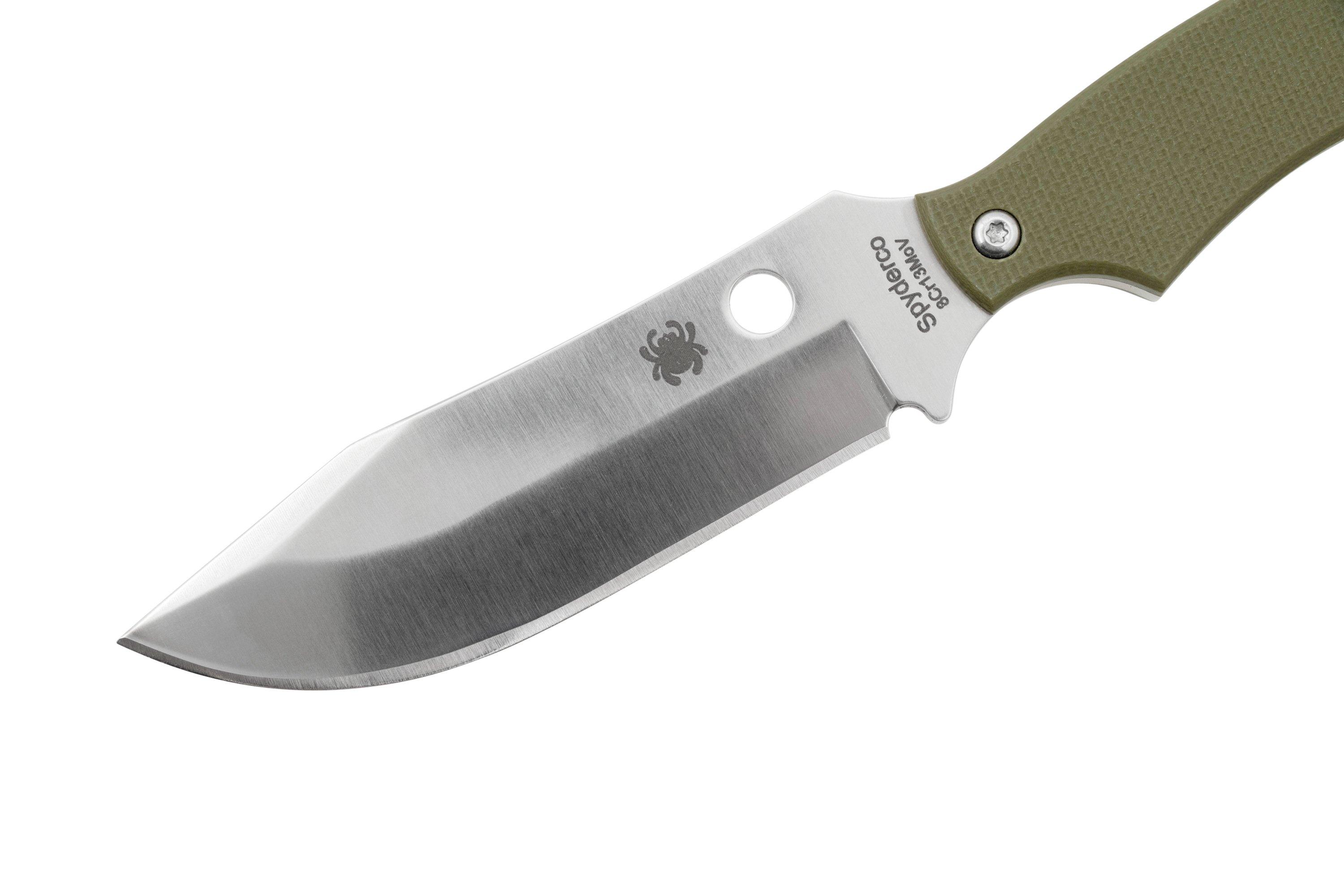 Spyderco Stok Bowie FB49GPOD OD Green G10 fixed knife, Sjoerd Stok ...