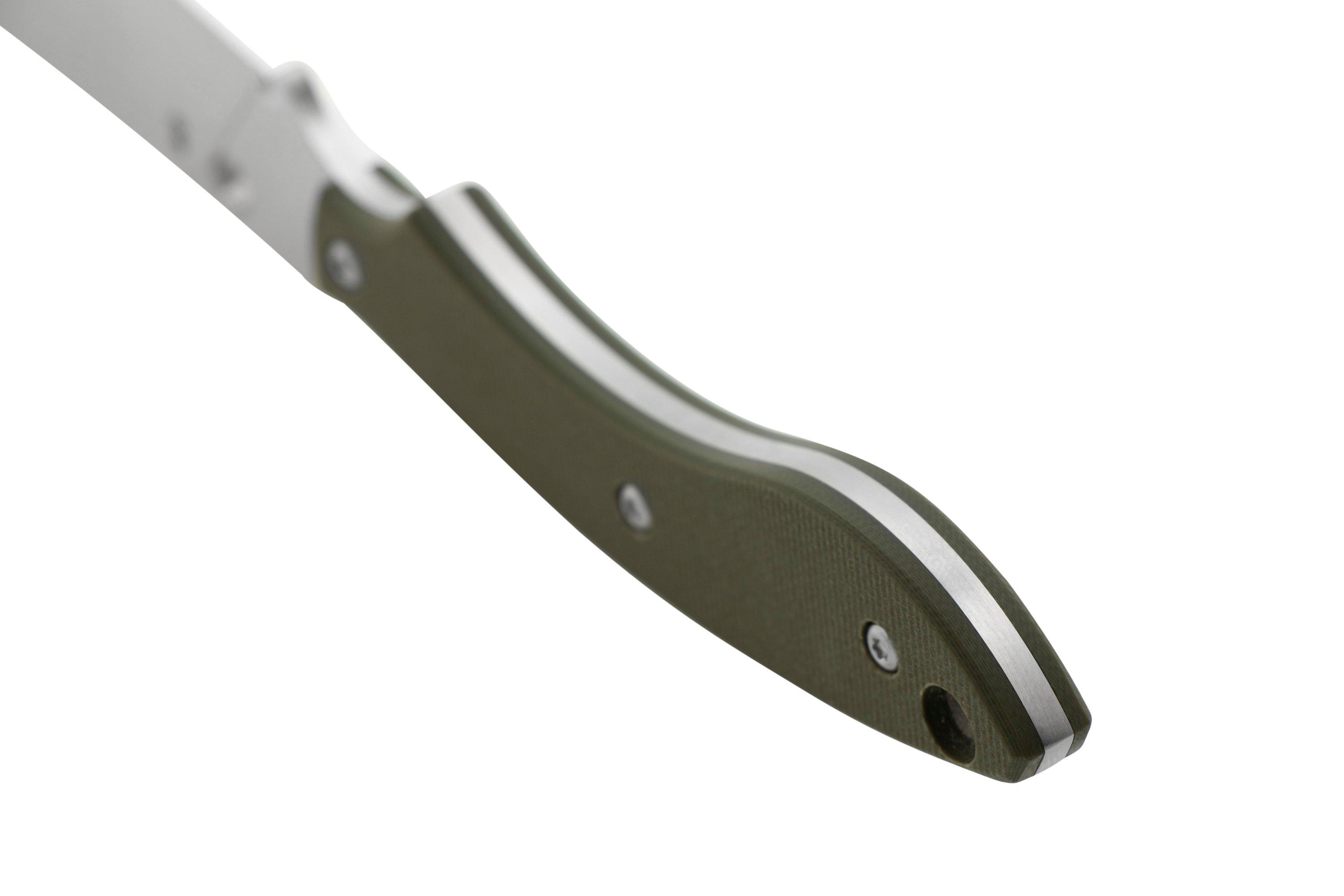 Spyderco Stok Drop Point FB50GPOD OD Green G10 fixed knife, Sjoerd Stok ...