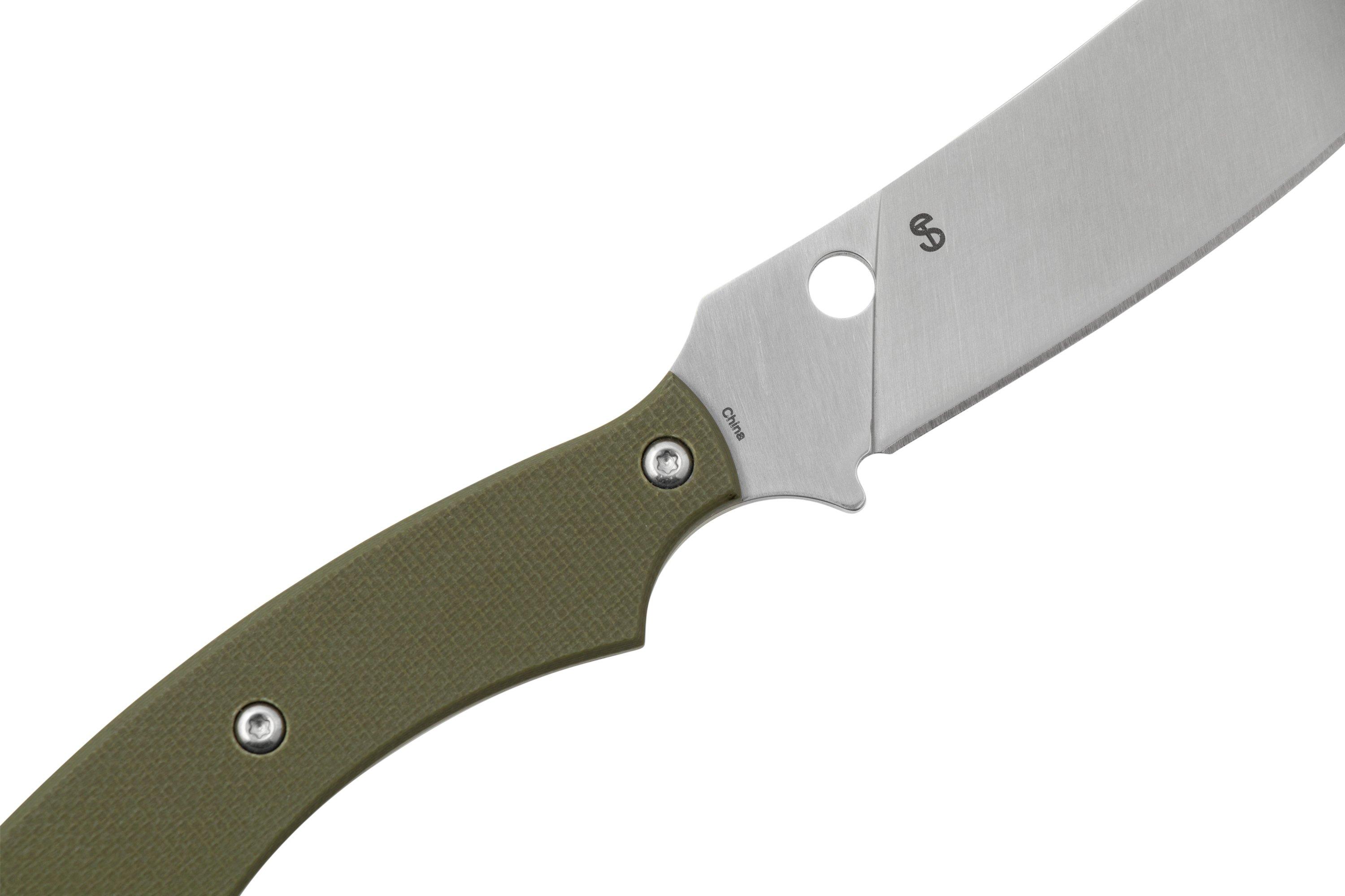 Spyderco Stok Drop Point FB50GPOD OD Green G10 fixed knife, Sjoerd Stok ...