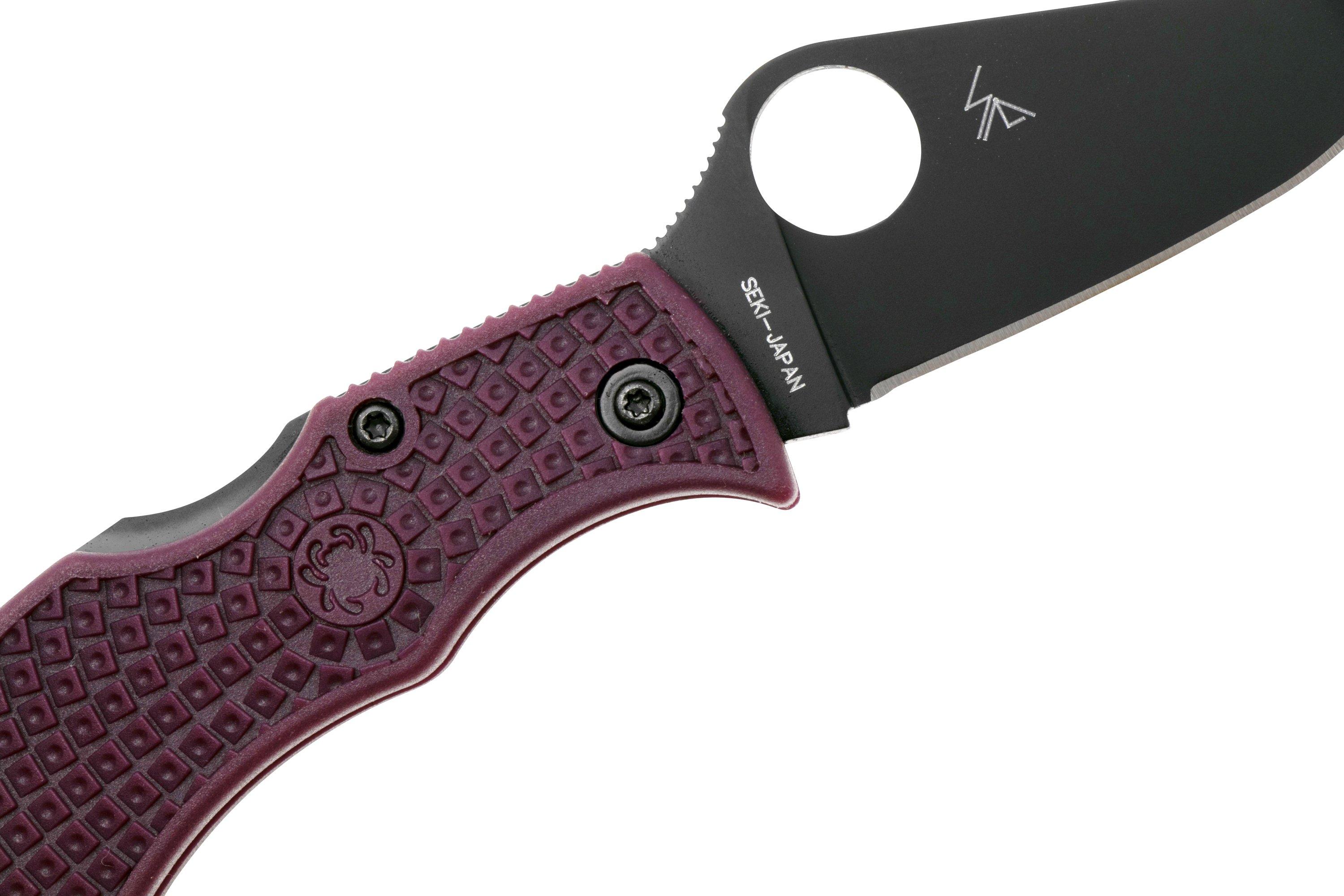 Spyderco Manbug Micro-Melt PD#1 MBBGBKP Burgundy, Sprint Run 2024 ...