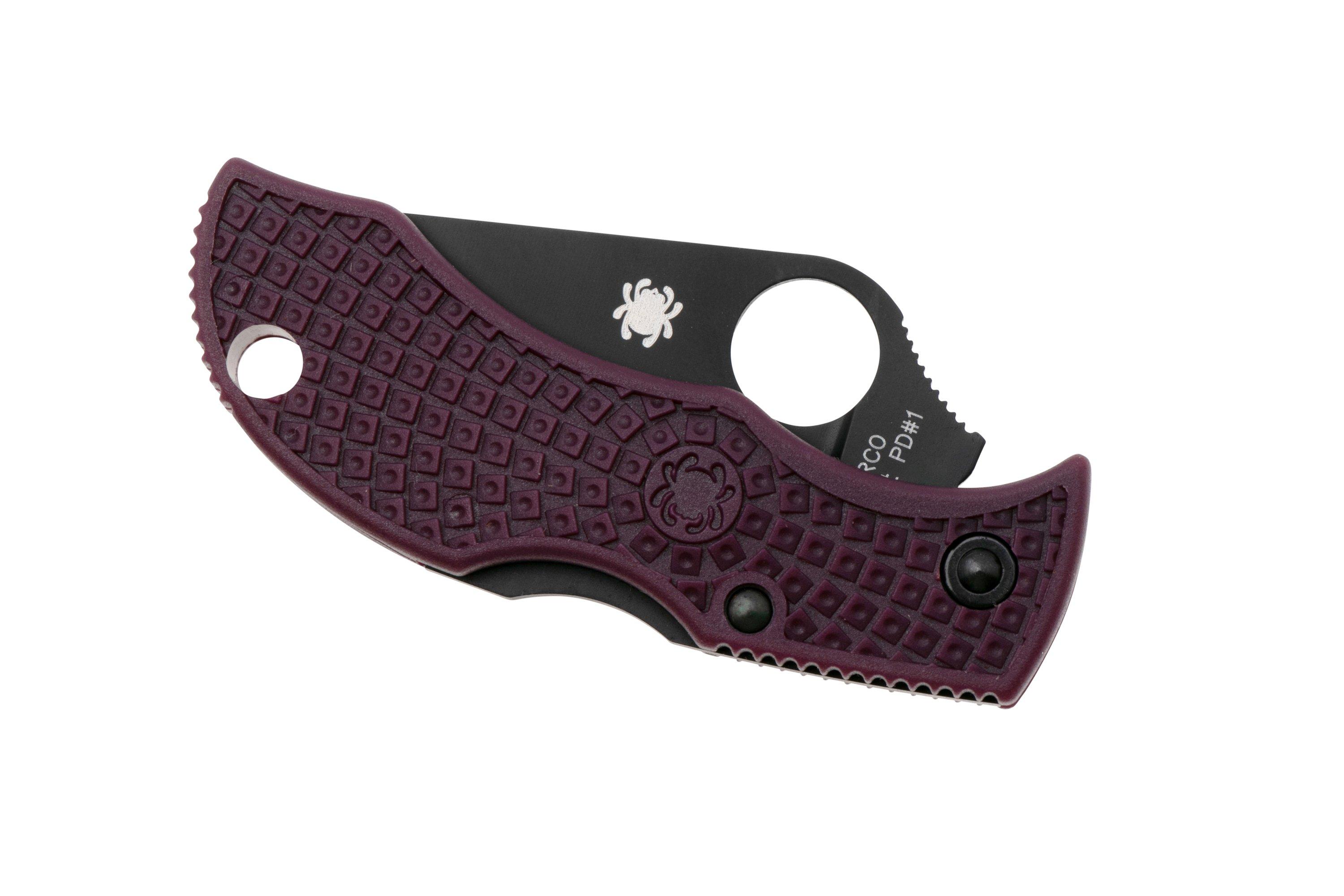 Spyderco Manbug Micro-Melt PD#1 MBBGBKP Burgundy, Sprint Run 2024 ...