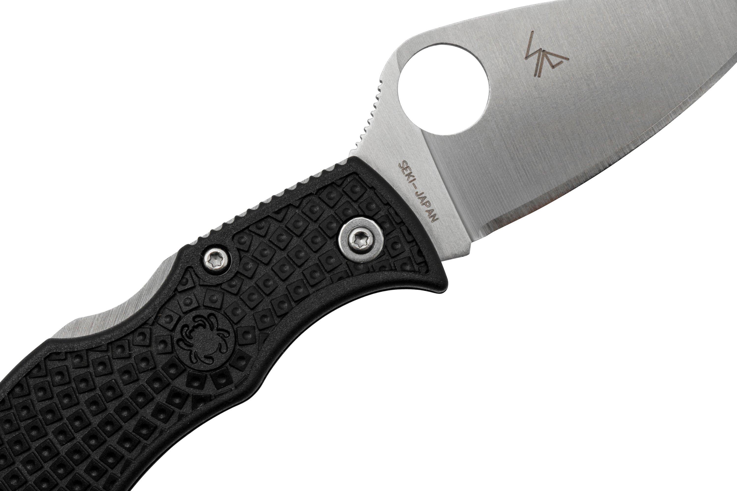 Spyderco Manbug MBKLFP Leafshape VG-10, Black FRN, pocket knife ...