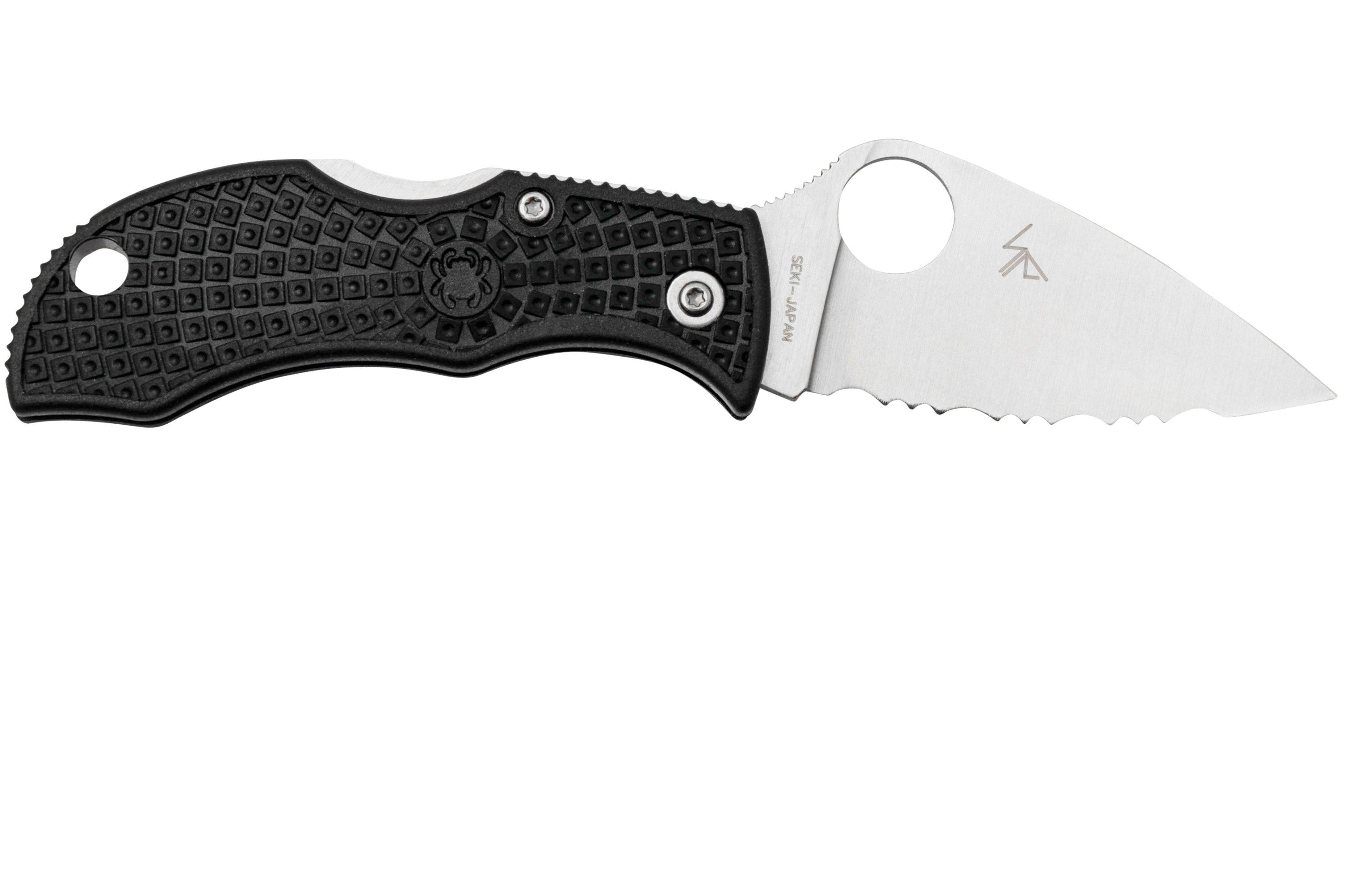 Spyderco Manbug Leaf MBKLFS Serrated, pocket knife | Advantageously ...