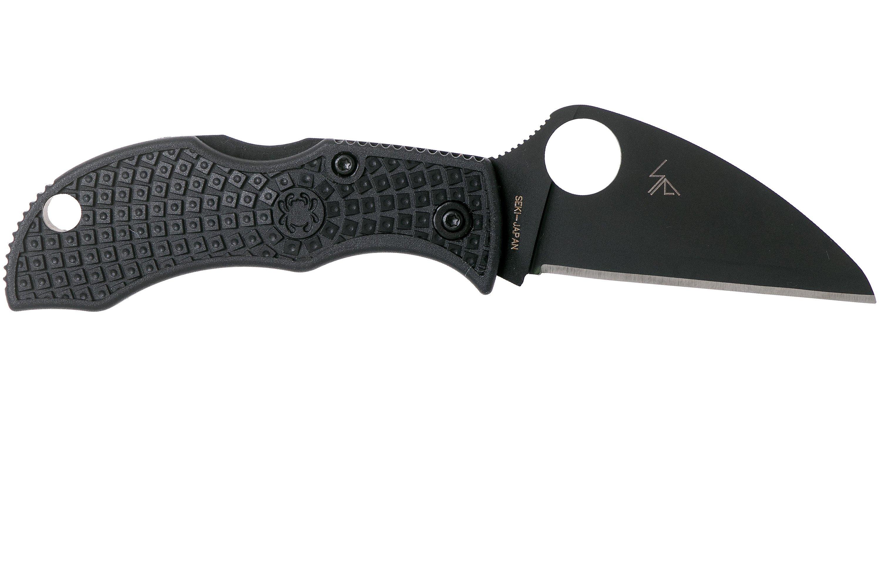 Spyderco Manbug Wharncliffe Black MBKWPBK pocket knife | Advantageously ...