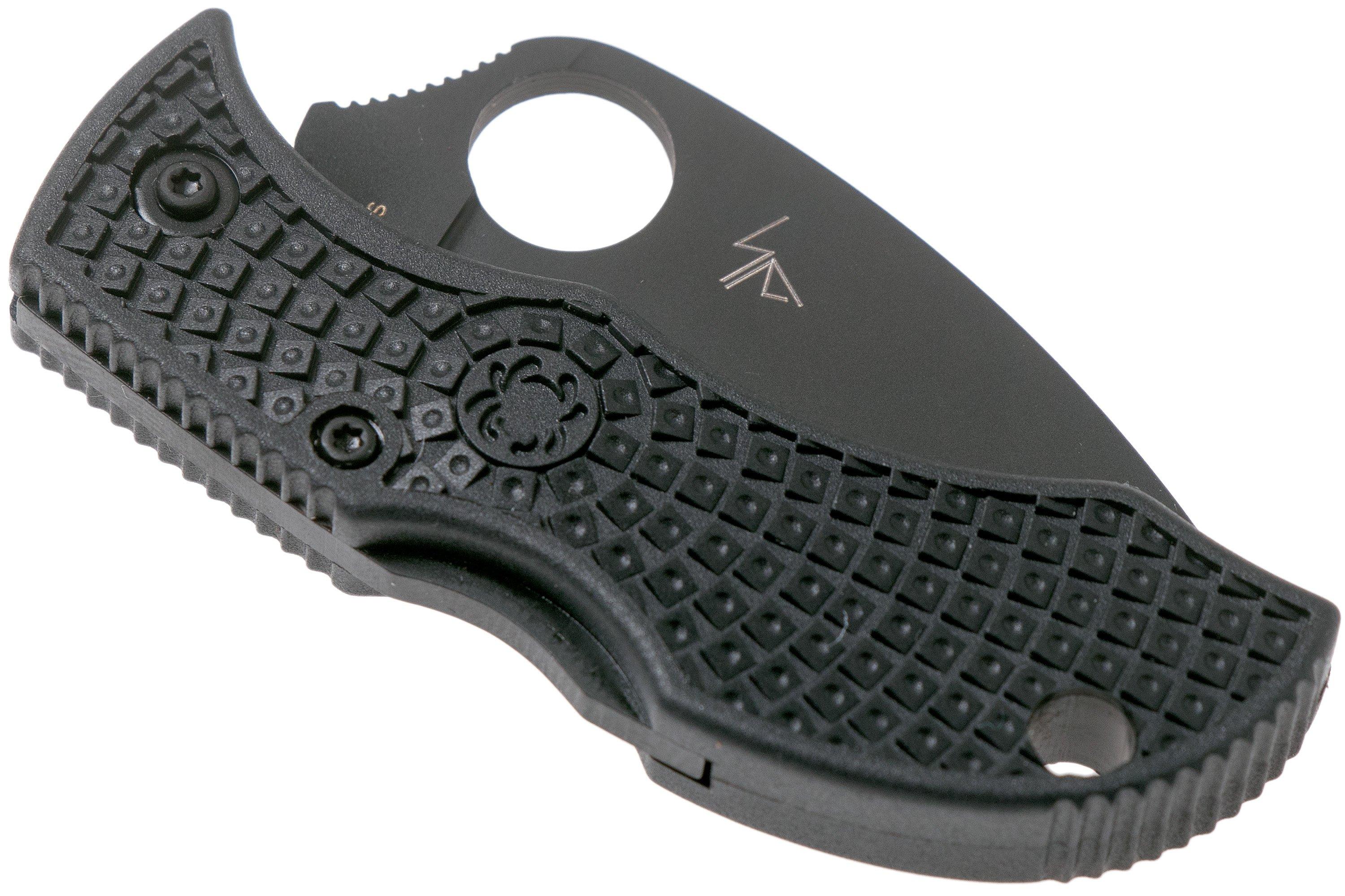 Spyderco Manbug Wharncliffe Black MBKWPBK pocket knife | Advantageously ...