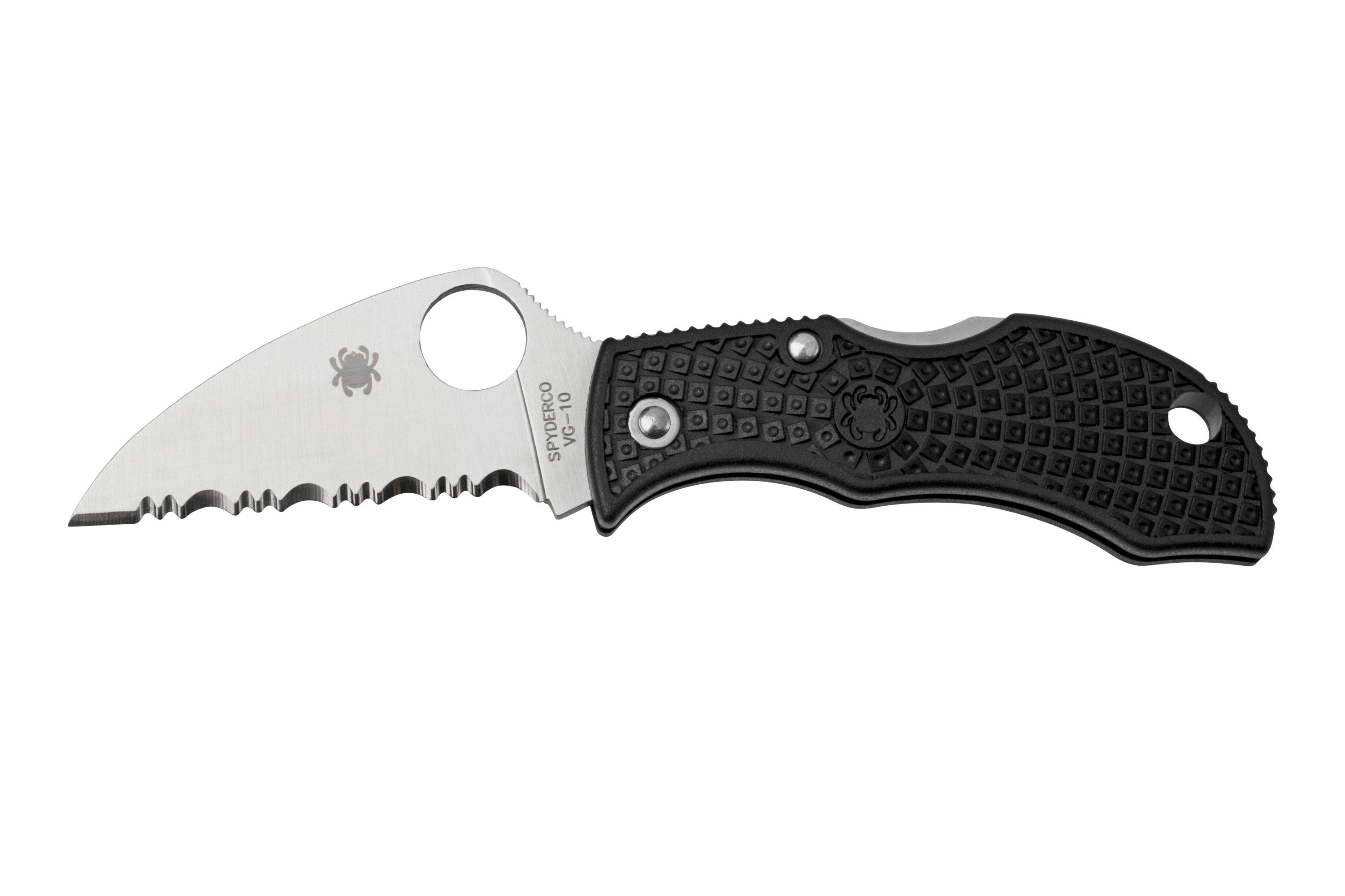 Spyderco MBKWS Manbug, Wharncliffe Serrated | Advantageously shopping ...