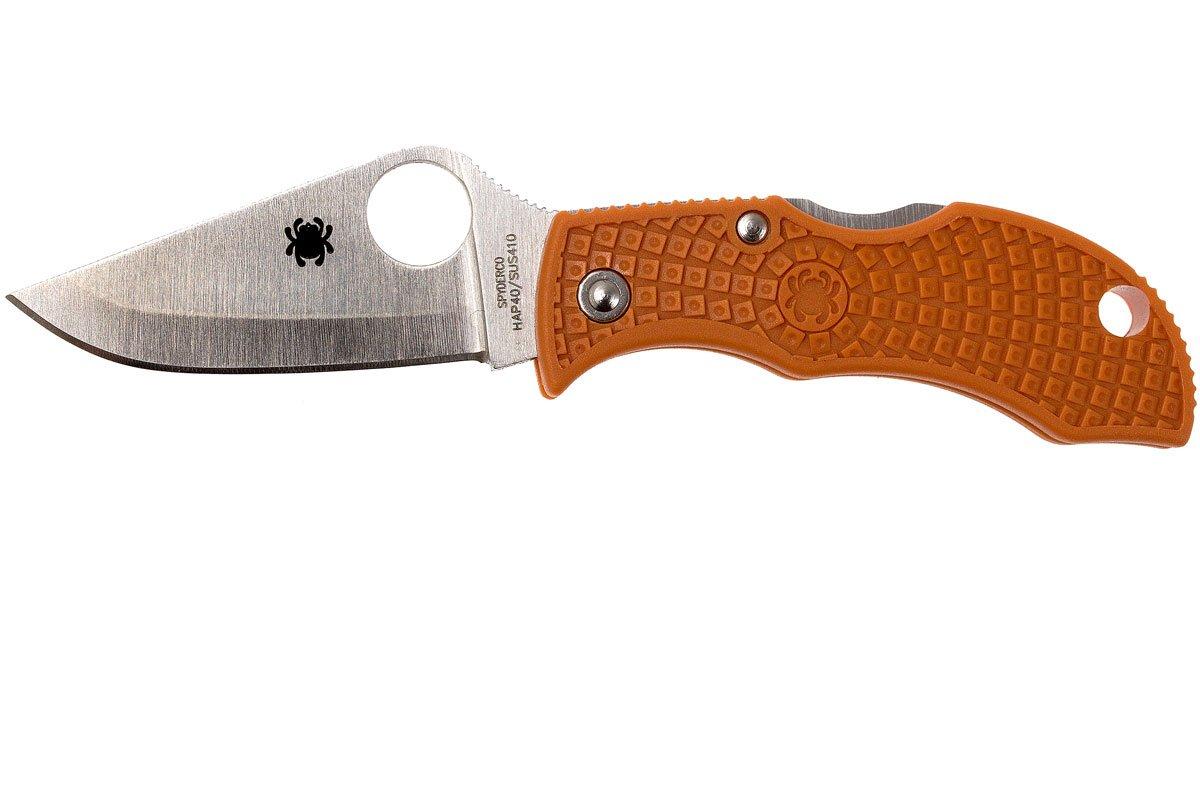 Spyderco Manbug Burnt Orange HAP40 MBORE, Sprint Run | Advantageously ...