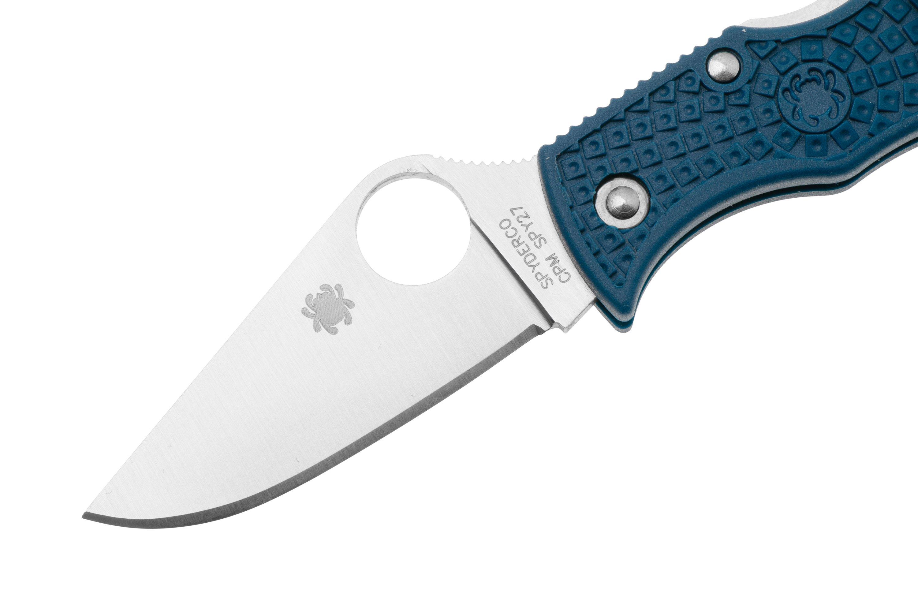 Spyderco Manbug CPM SPY27 MPCBL Cobalt Blue FRN pocket knife ...