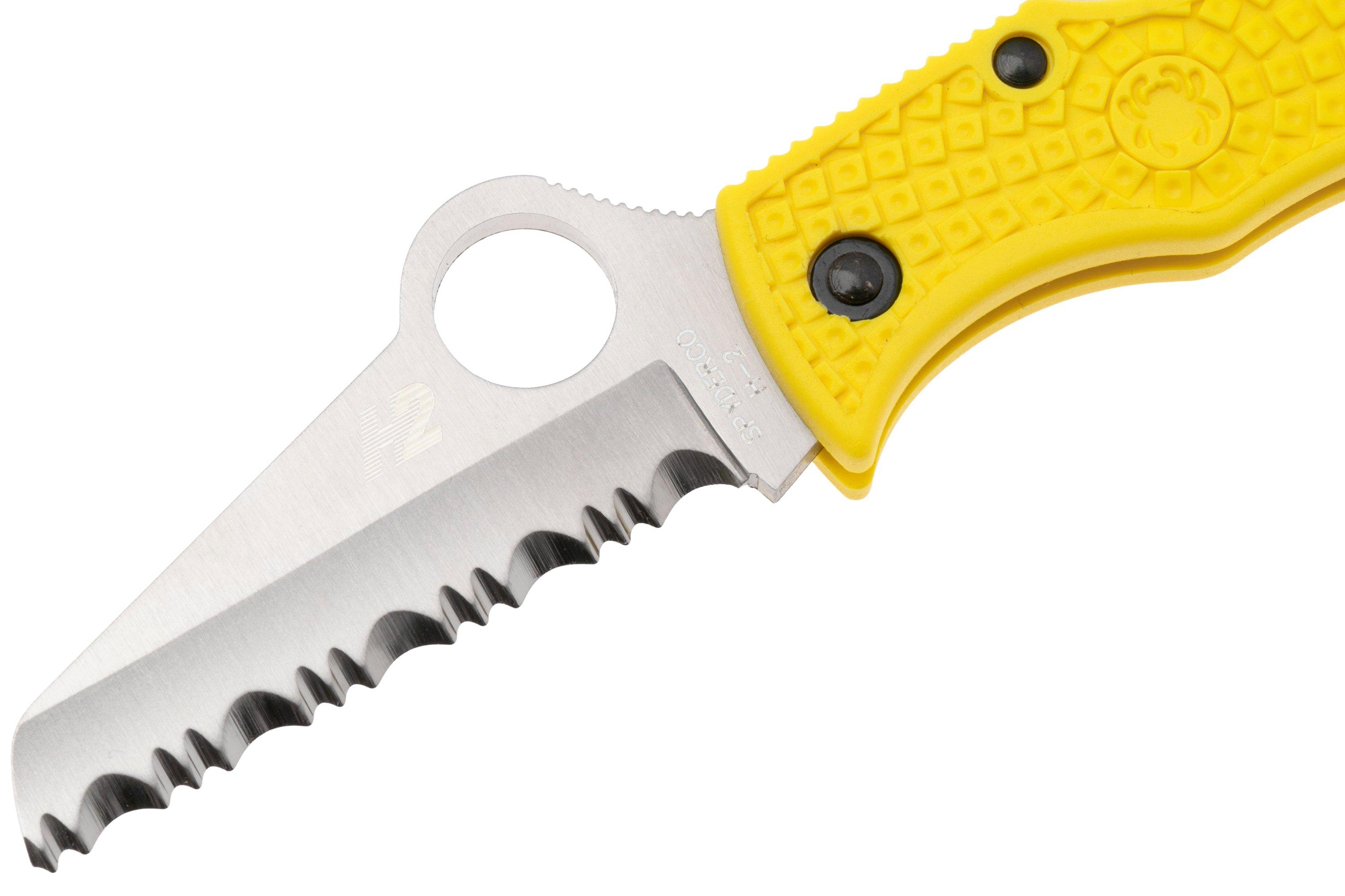 Spyderco ManBug Salt MYLS H1, coltello da tasca seghettato | Fare ...