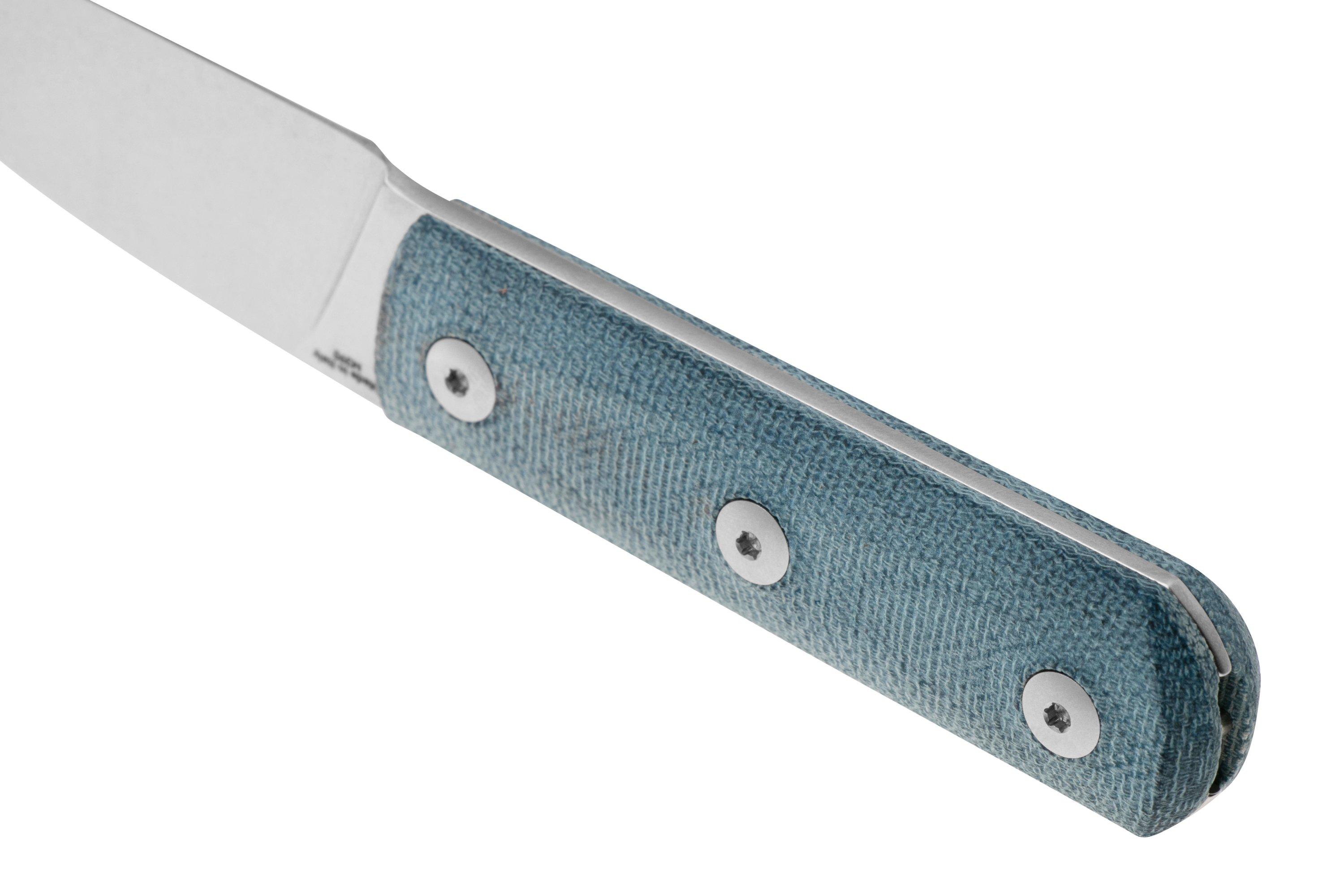 StraightLine Ally AL-DC Denim Canvas Micarta, fixed knife ...