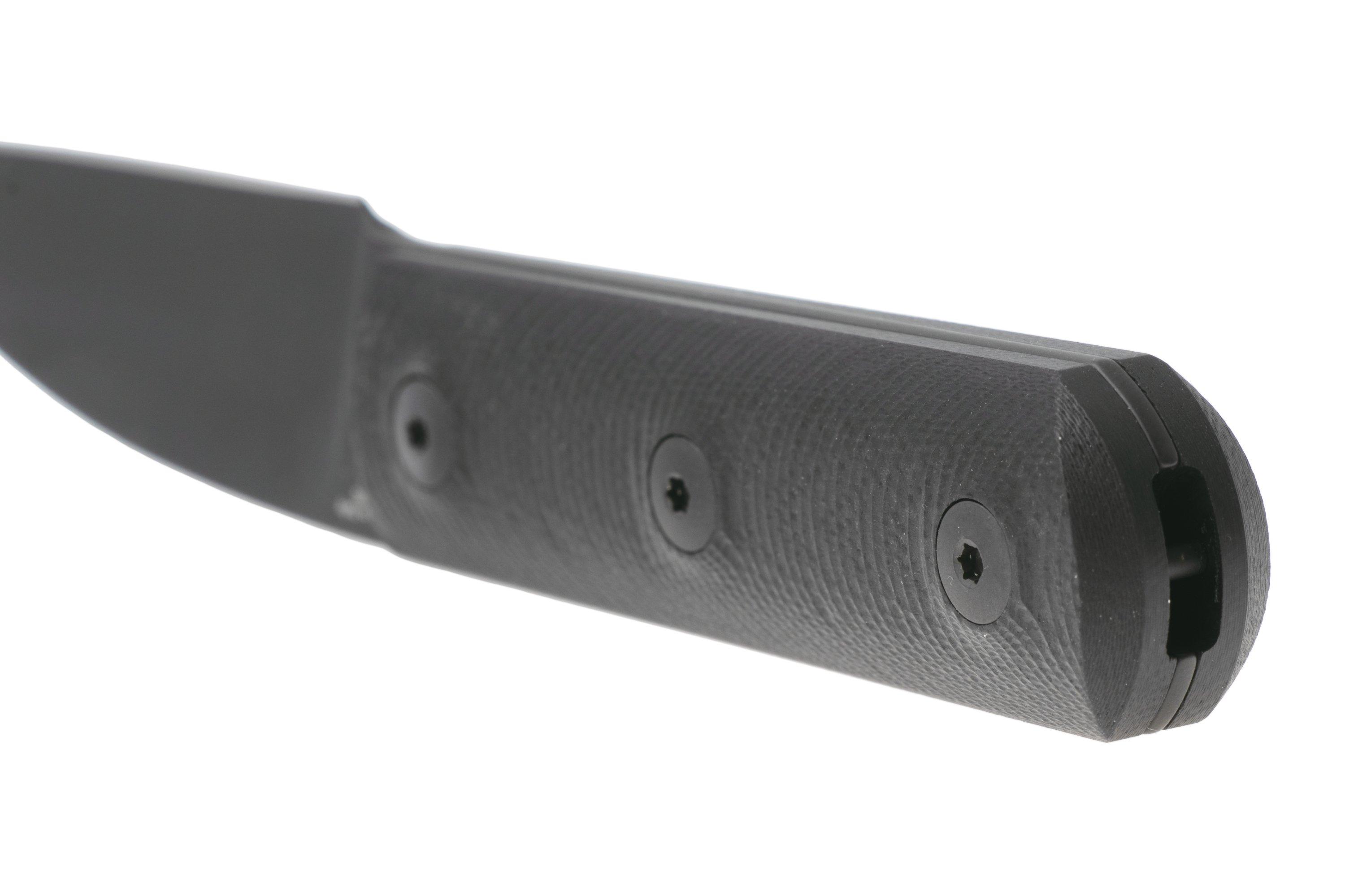 Straightline Ally AL-GBKD PVD M390, Black G10, fixed knife ...