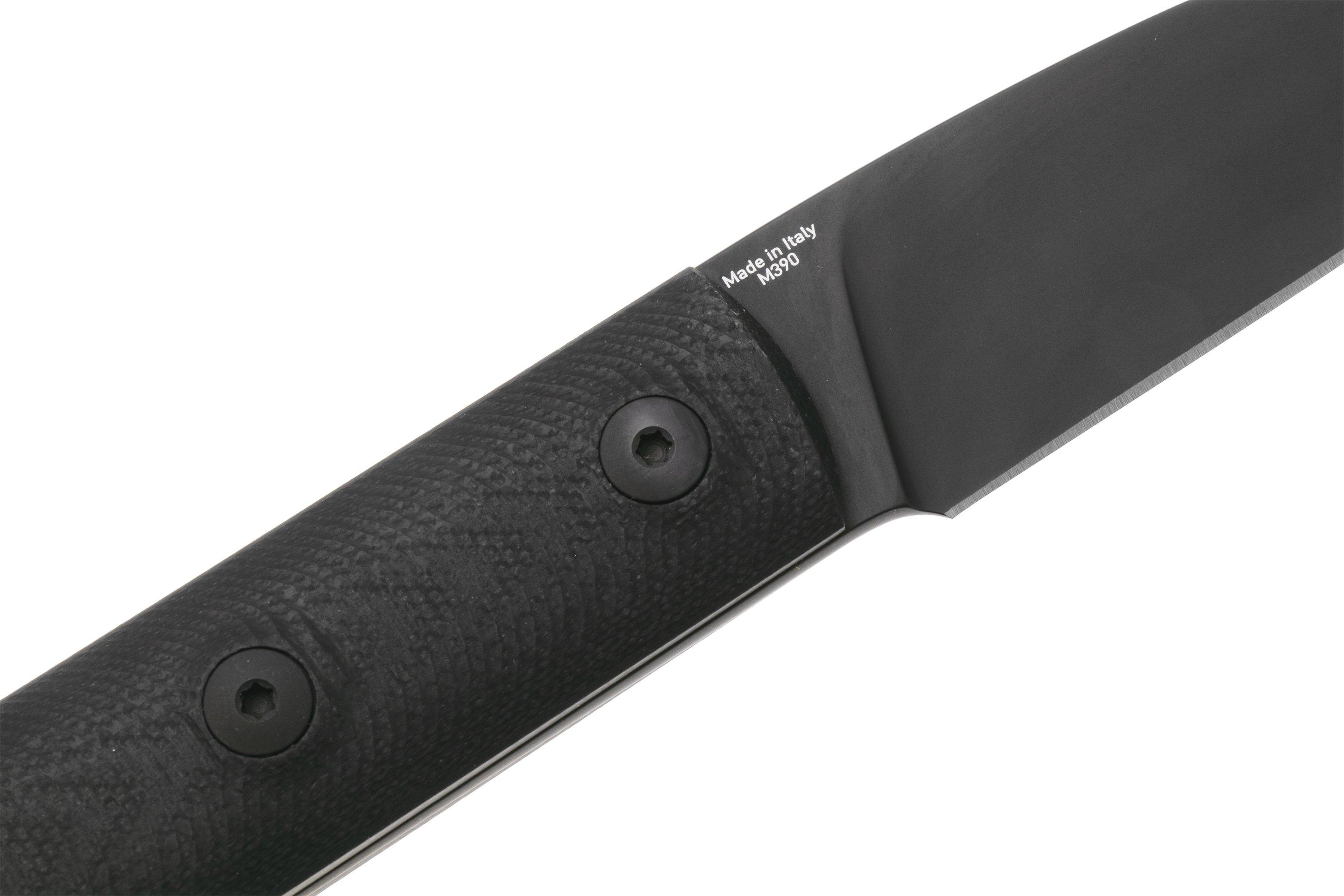 Straightline Ally AL-GBKD PVD M390, Black G10, fixed knife ...