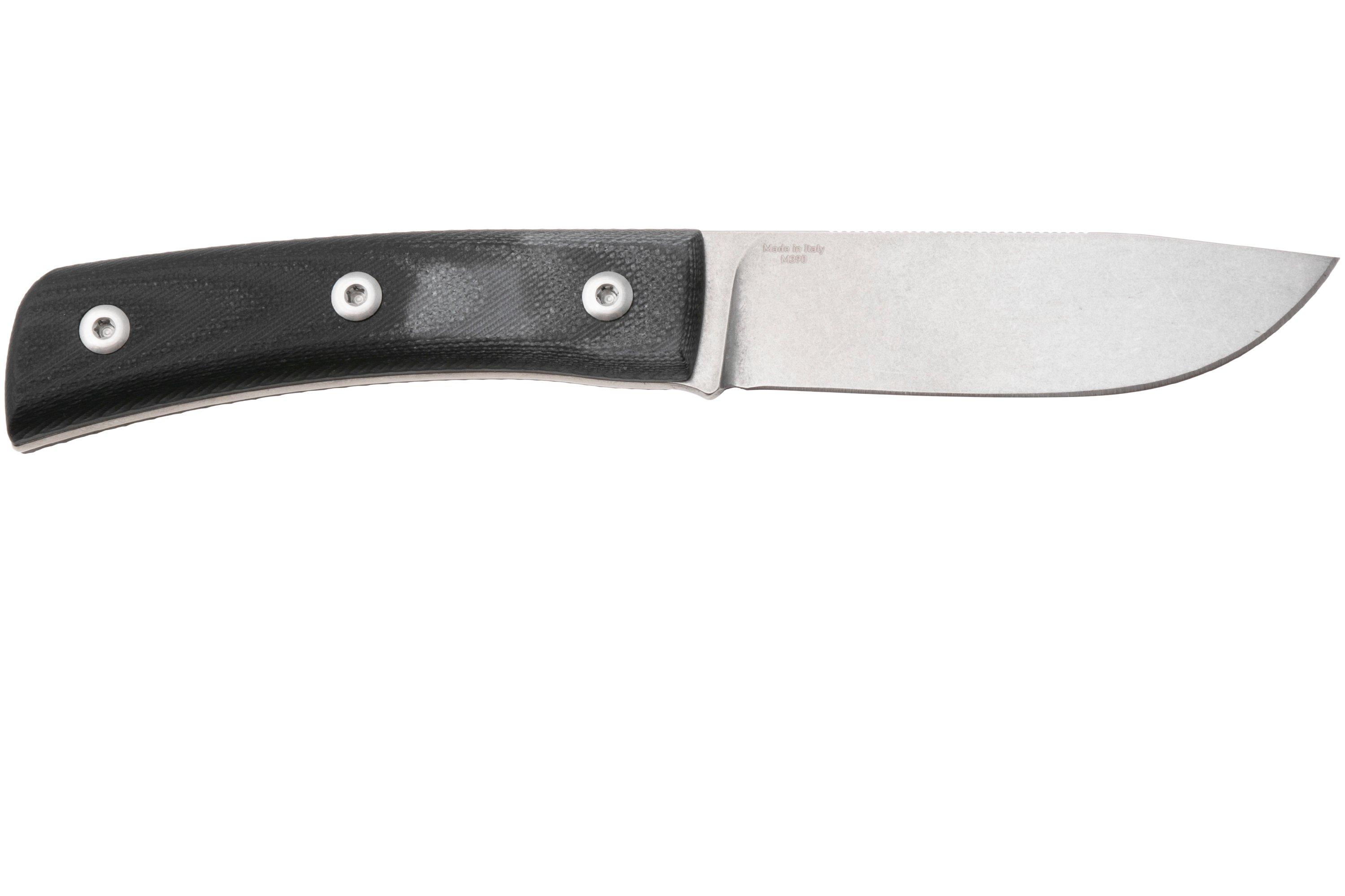 Straightline Buster BS-BG Stonewashed M390, Black G10, fixed knife ...