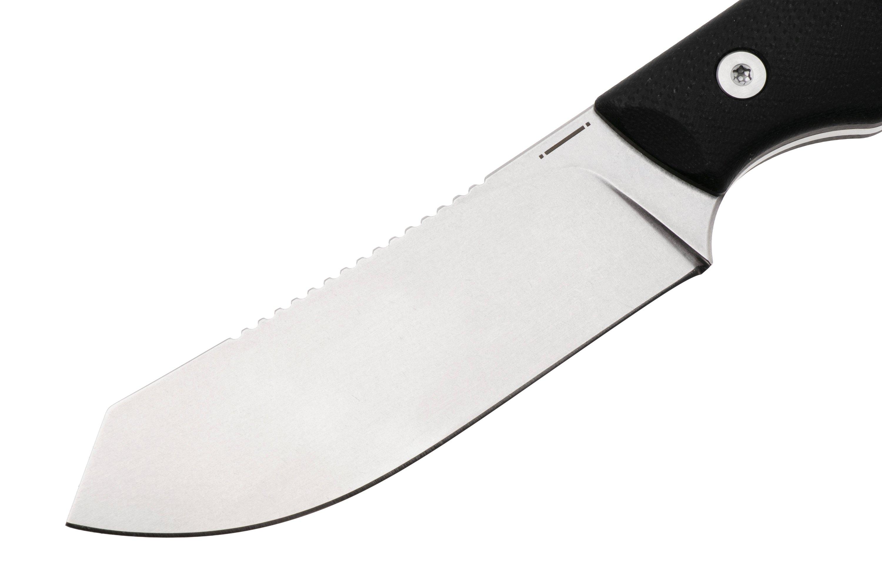 StraightLine Digger DG-BG Stonewashed 14C28N, Black G10, Fahrtenmesser ...