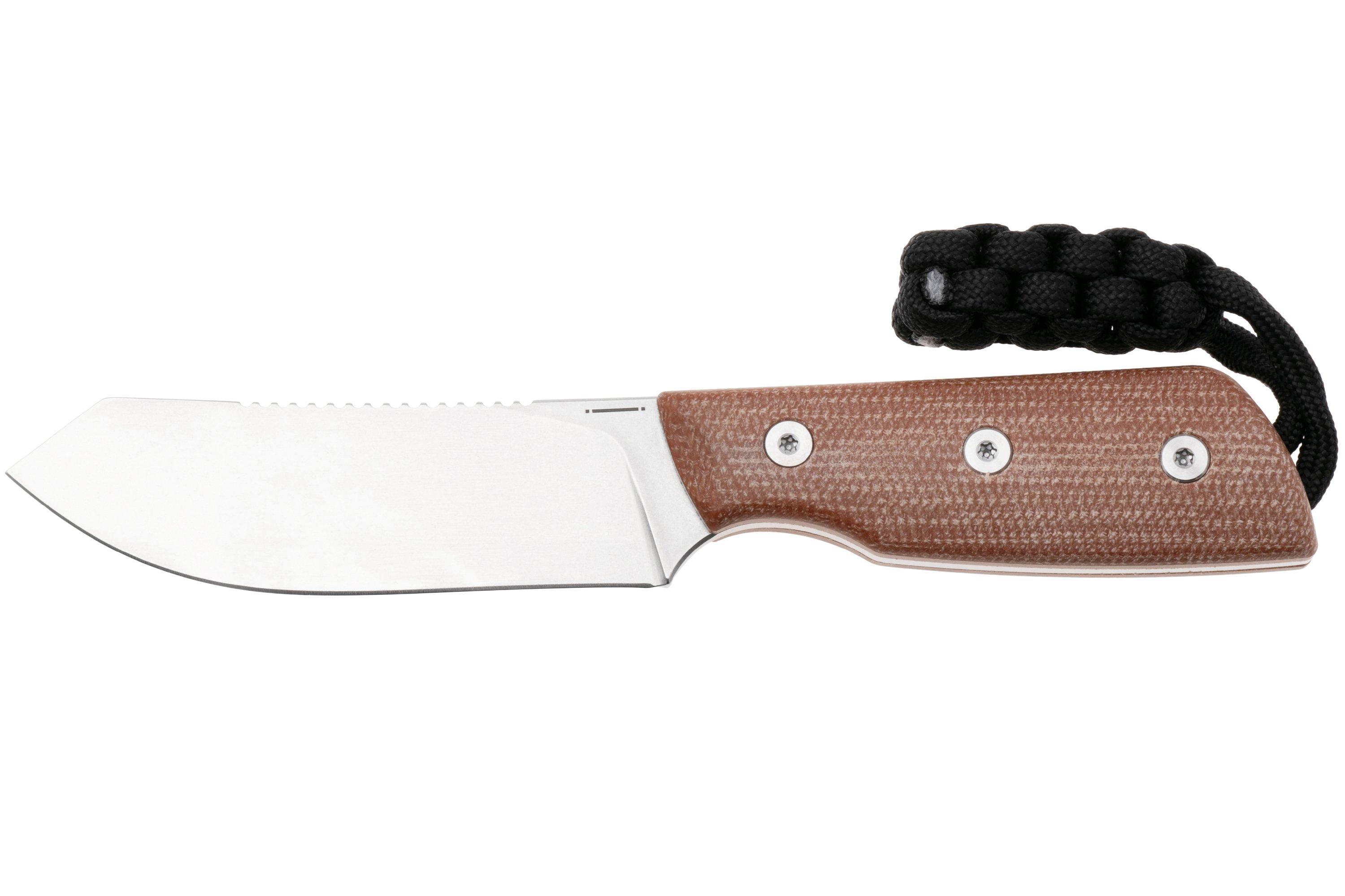 StraightLine Digger DG-NC Stonewashed 14C28N, Natural Canvas Micarta ...