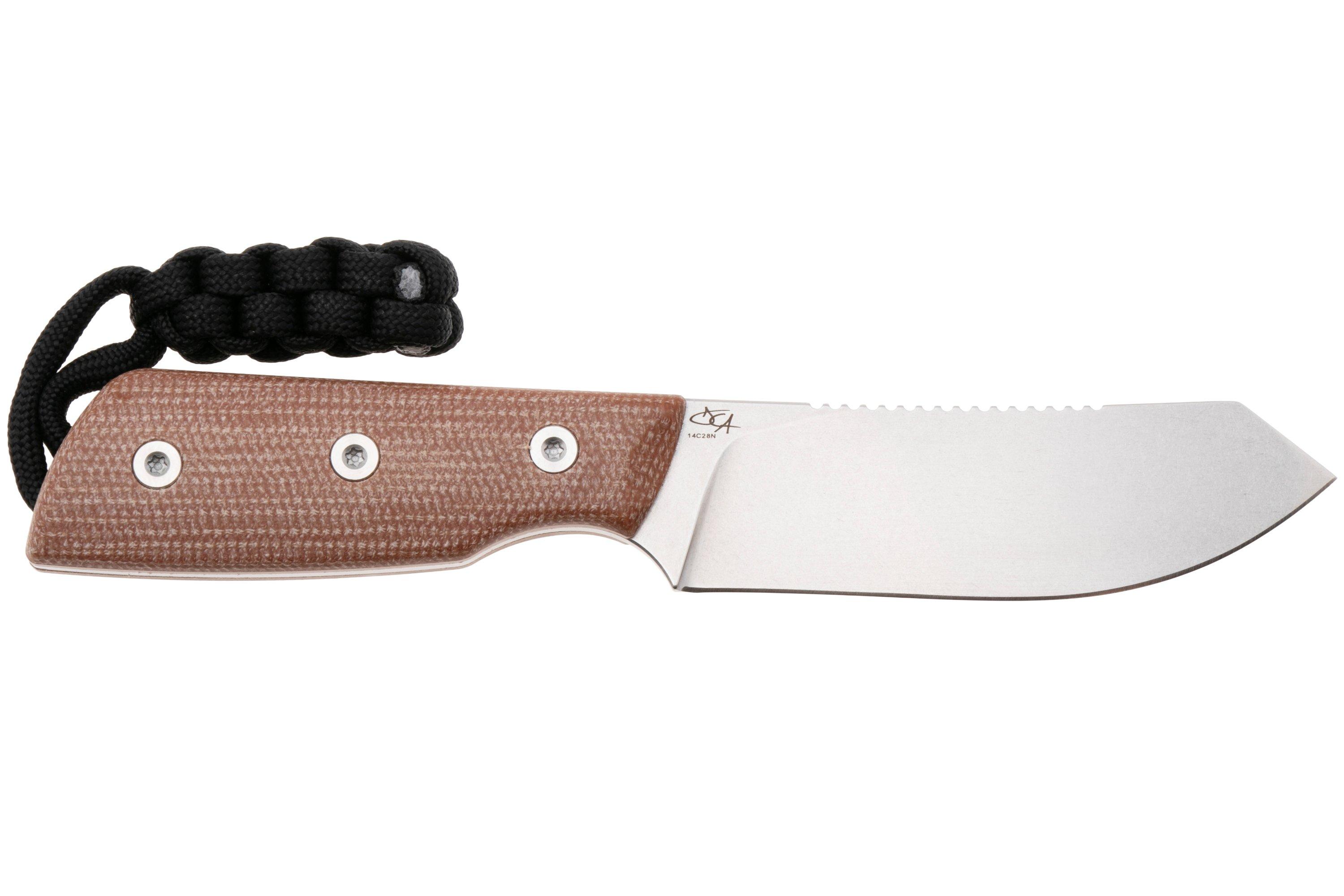 StraightLine Digger DG-NC Stonewashed 14C28N, Natural Canvas Micarta ...