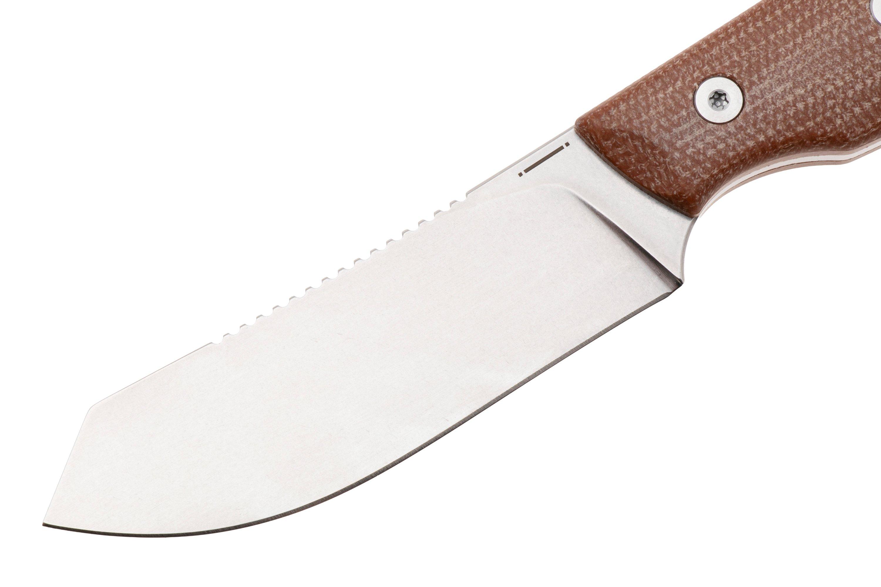 StraightLine Digger DG-NC Stonewashed 14C28N, Natural Canvas Micarta ...