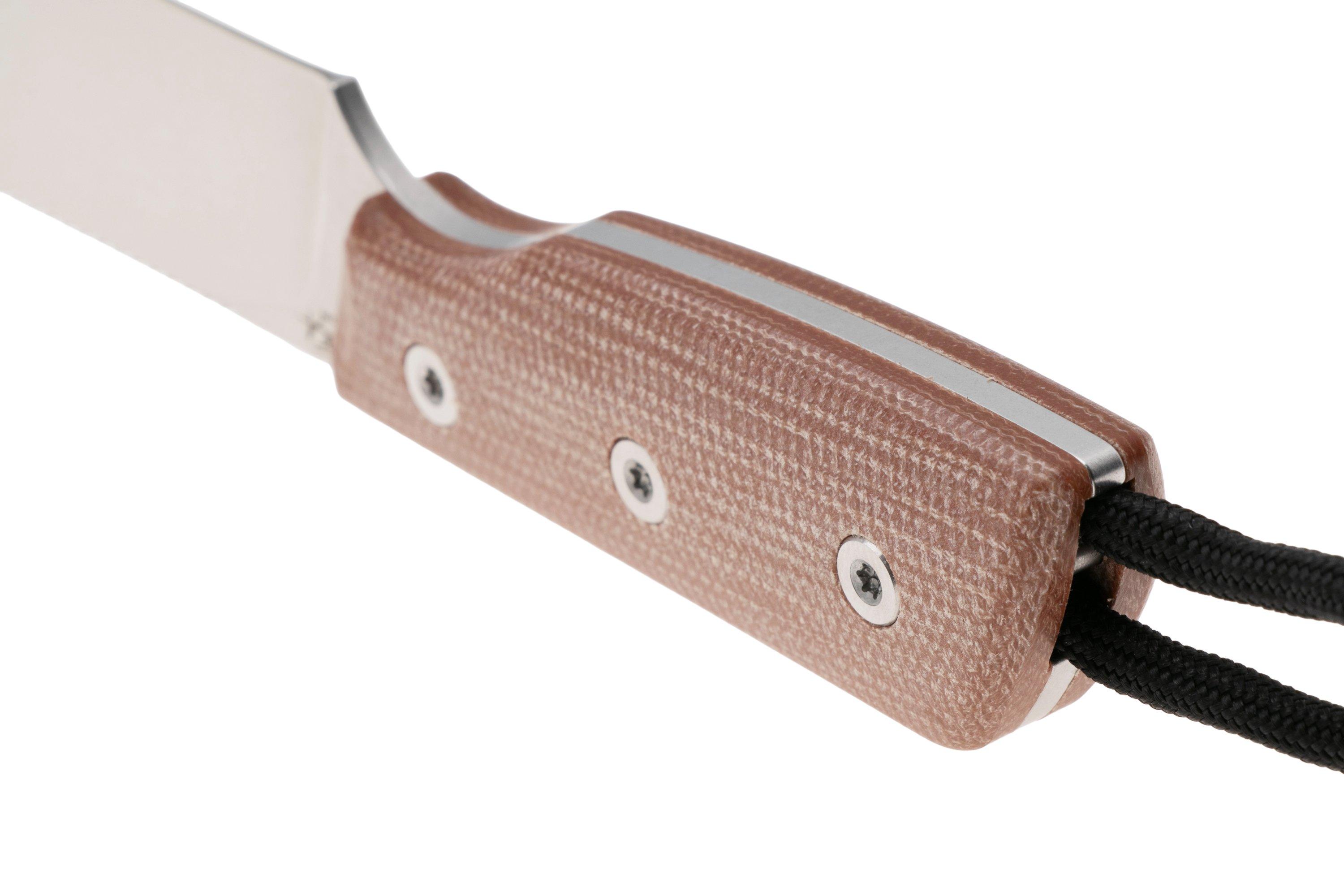 StraightLine Digger DG-NC Stonewashed 14C28N, Natural Canvas Micarta ...