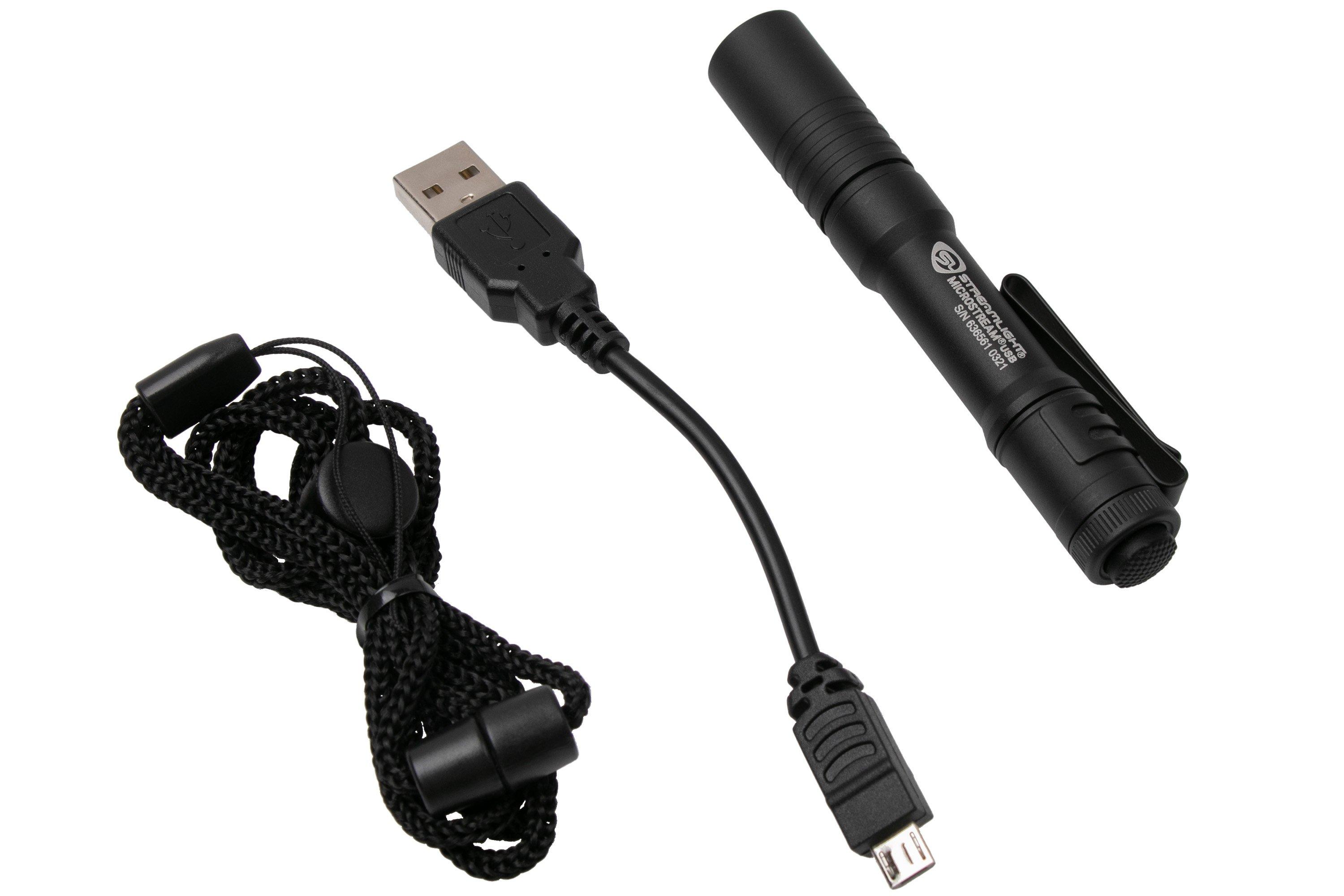 Streamlight Microstream 66604 USB-rechargeable flashlight, 250 lumens ...