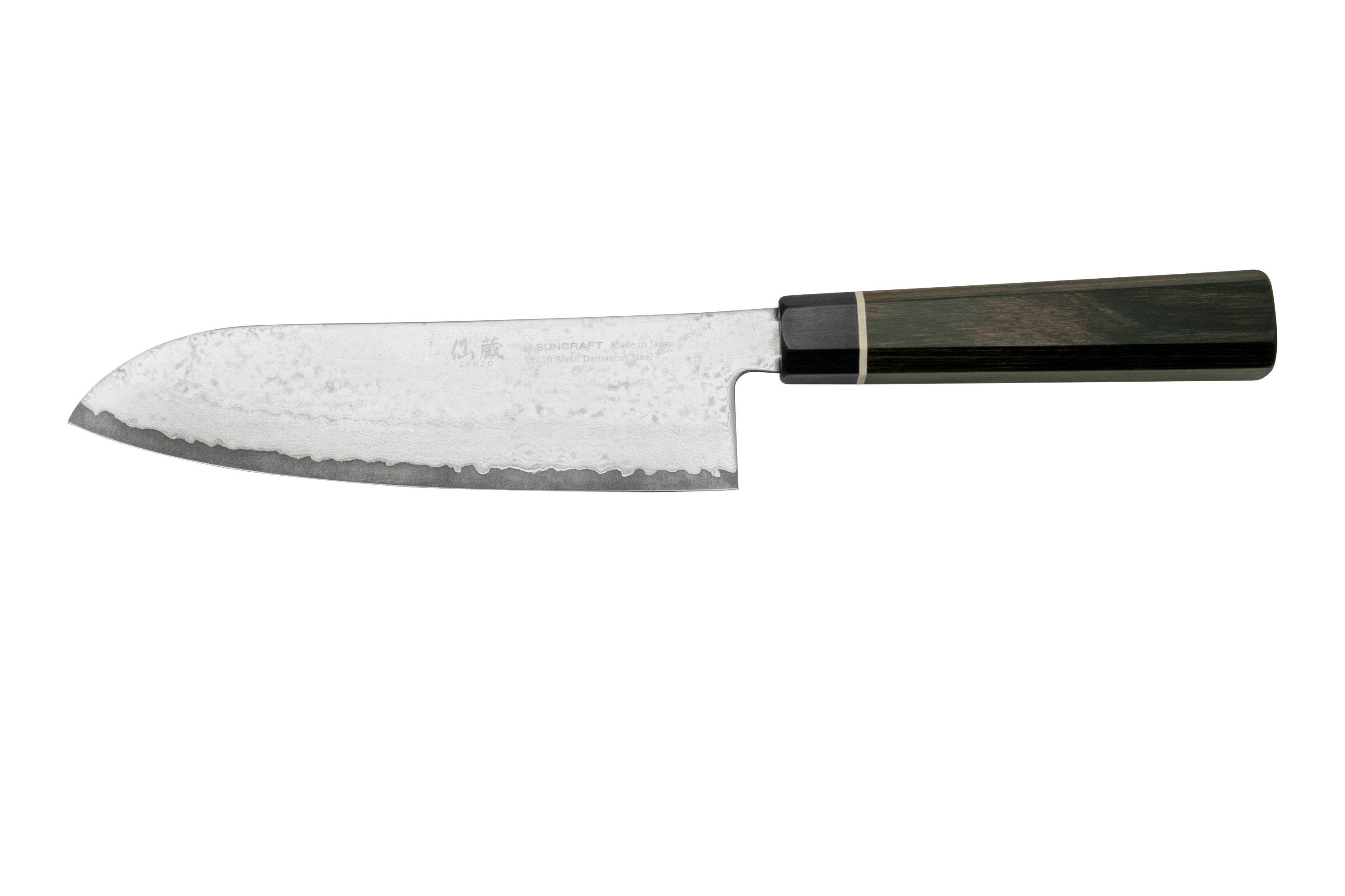 Suncraft Senzo Black BD-04 santoku 16.5 cm | Advantageously shopping at ...