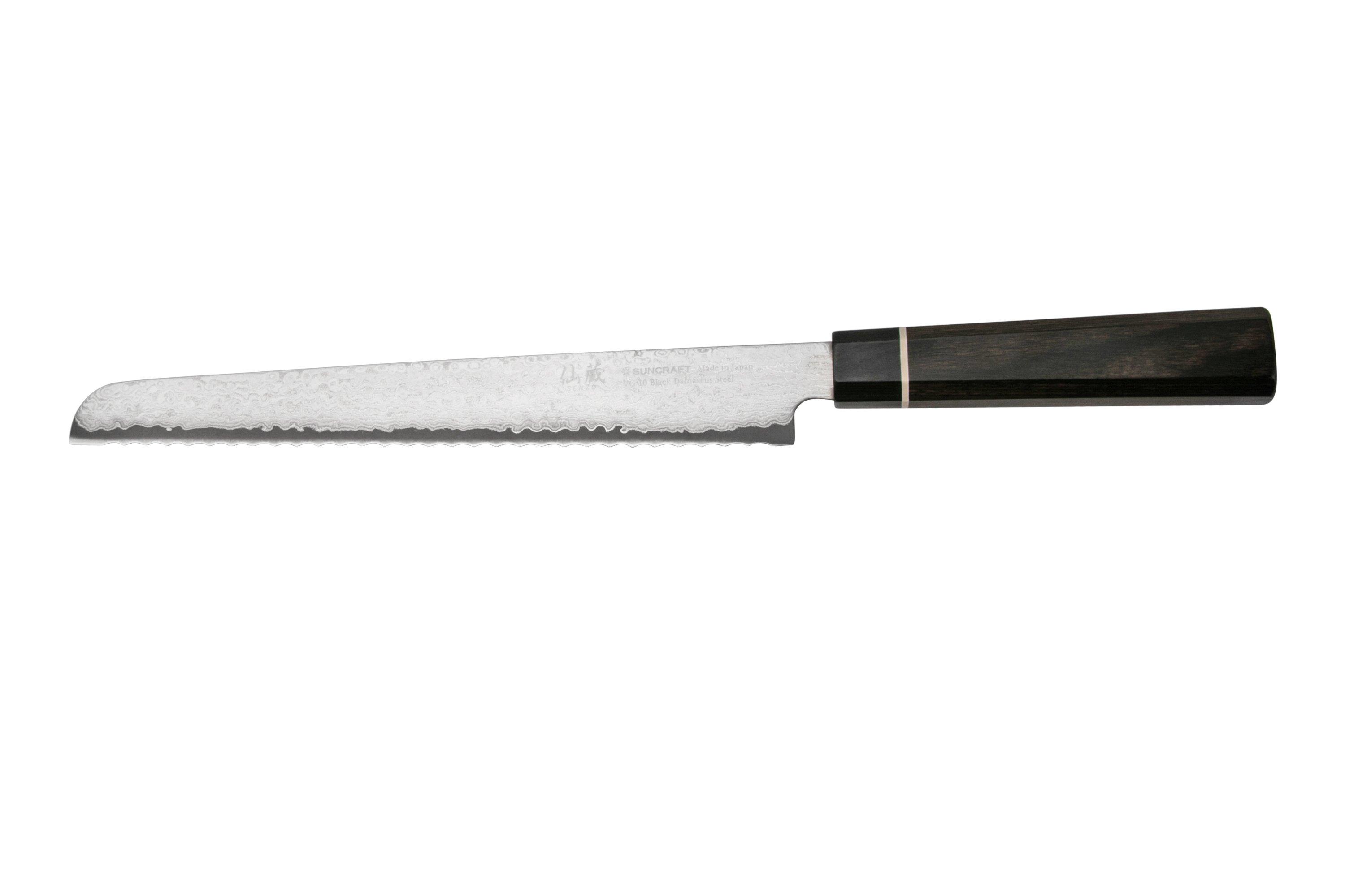 Suncraft Senzo Black BD-06 bread knife 22 cm | Advantageously shopping ...