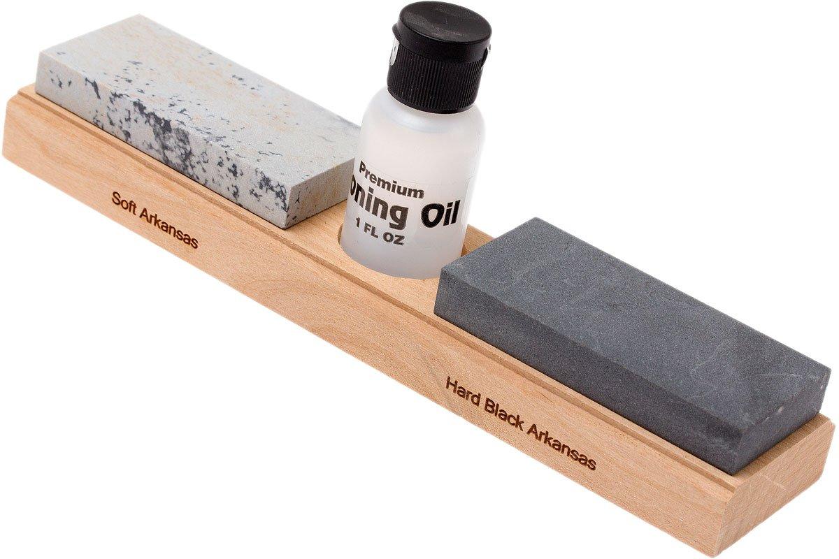 Skerper Arkansas Sportsman 2 Stone Honing Set NAHK02, Soft/Hard Black ...