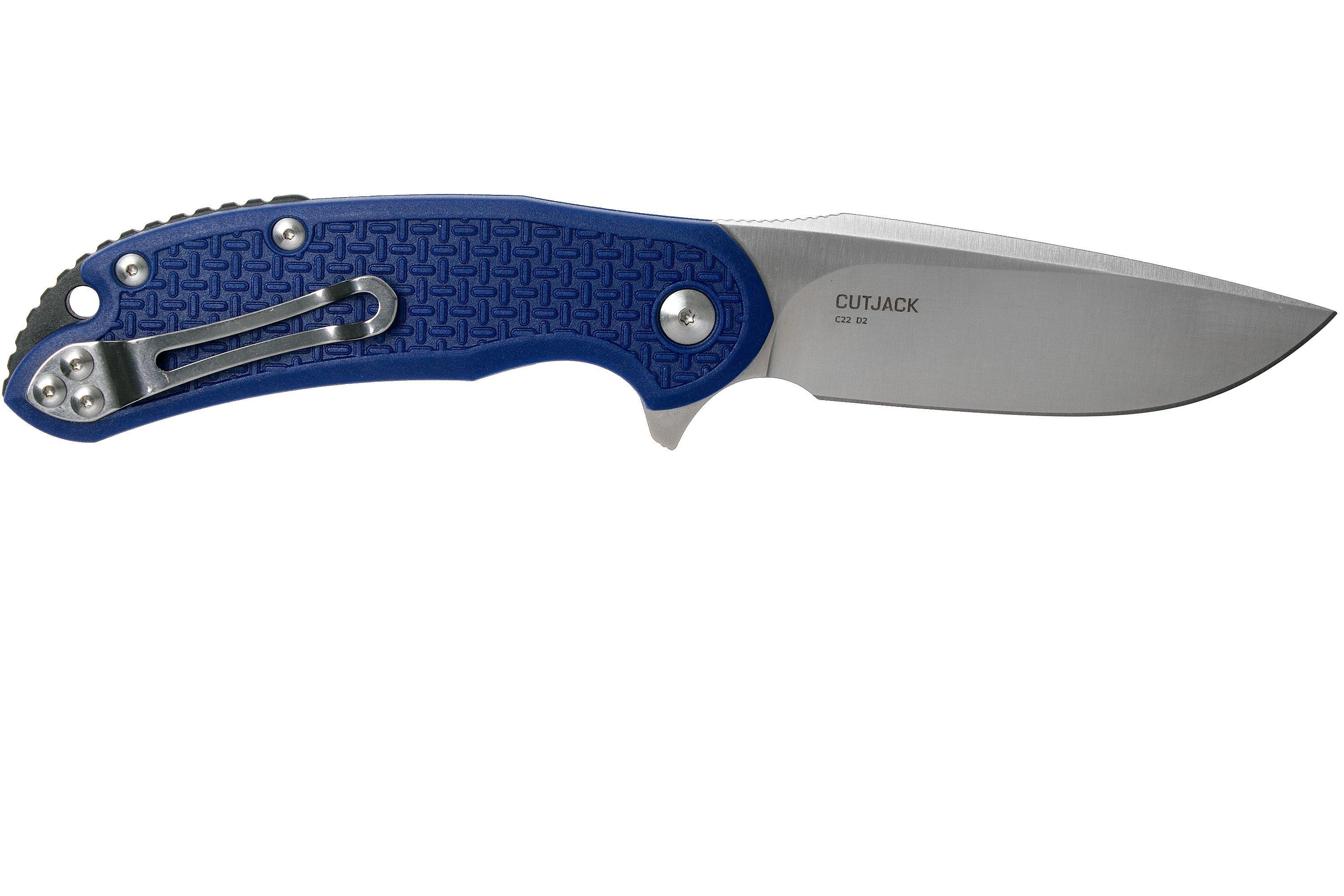 Steel Will Cutjack C22-1BL Blue FRN, D2 blade pocket knife ...