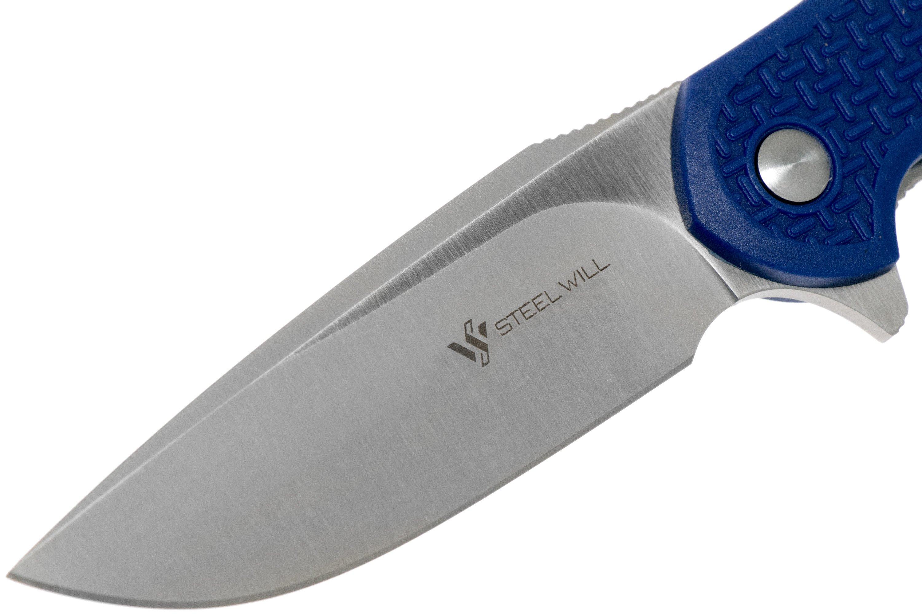 Steel Will Cutjack C22-1BL Blue FRN, D2 blade pocket knife ...