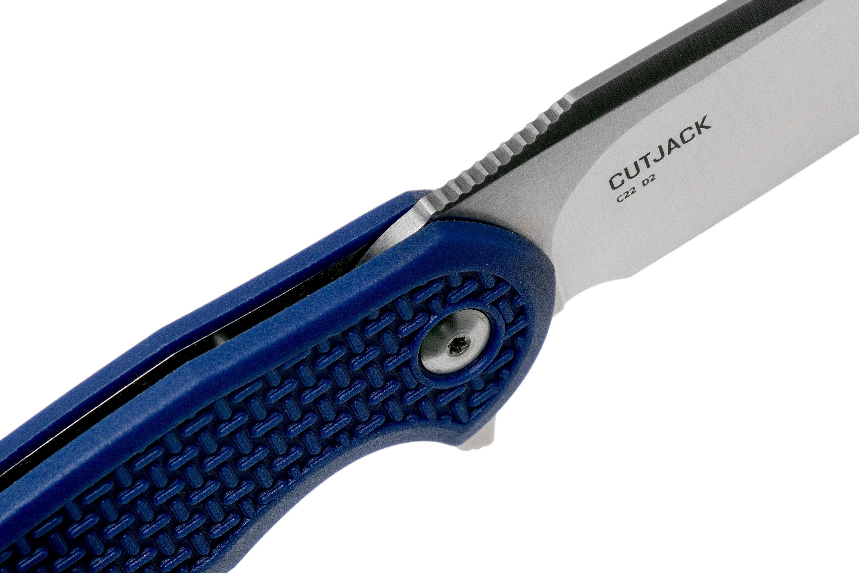 Steel Will Cutjack C22-1BL Blue FRN, D2 blade pocket knife ...