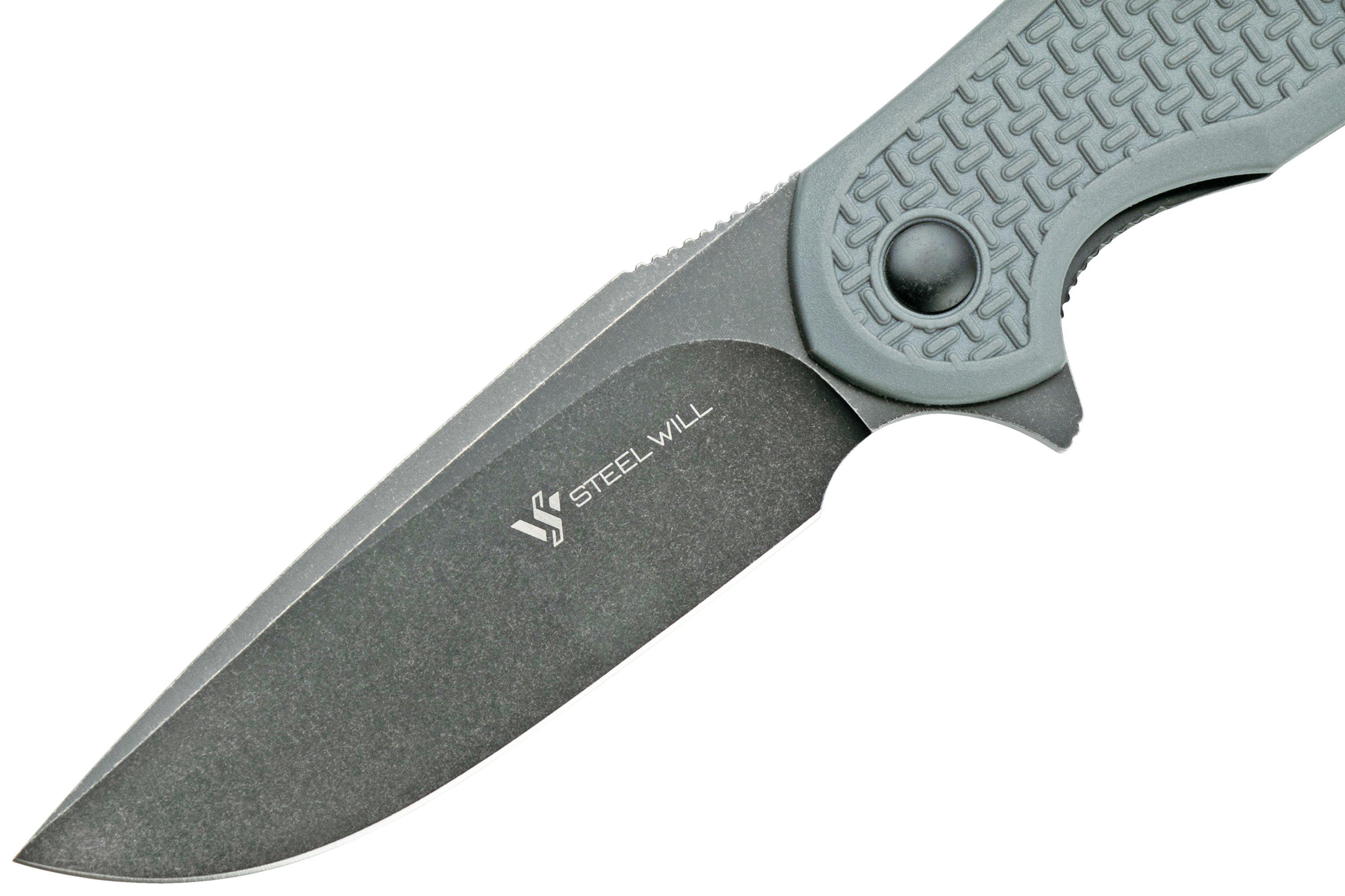 Steel Will Cutjack C22-1GB Grey FRN, D2 blade pocket knife ...