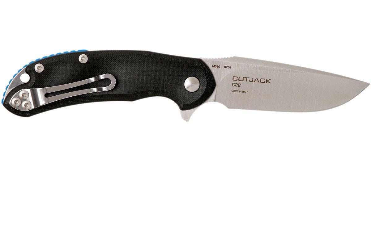 Steel Will Cutjack C22-2BK Black G10, M390 blade pocket knife ...