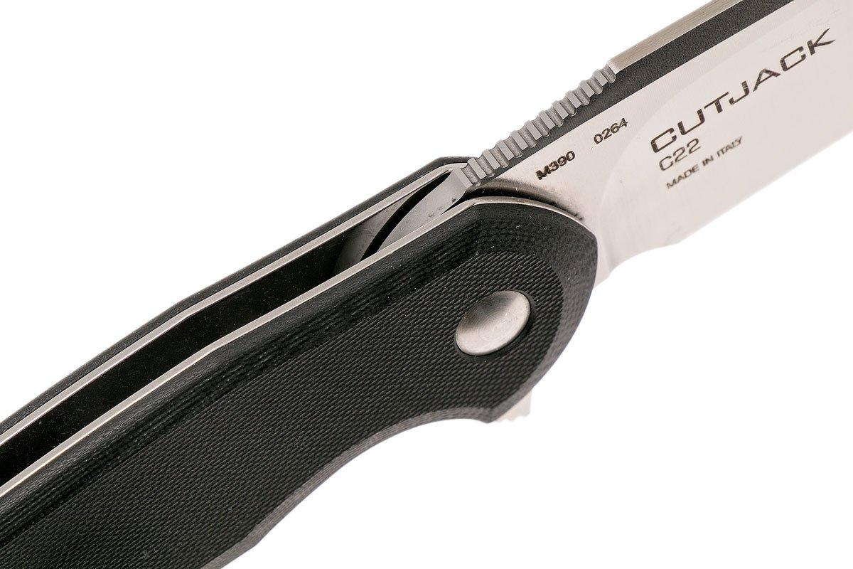 Steel Will Cutjack C22-2BK Black G10, M390 blade pocket knife ...