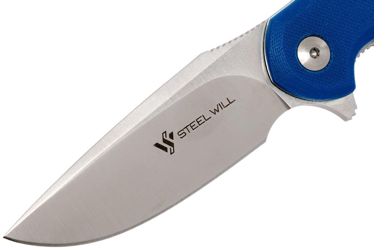 Steel Will Cutjack C22M-2BL Blue G10, M390 blade pocket knife ...