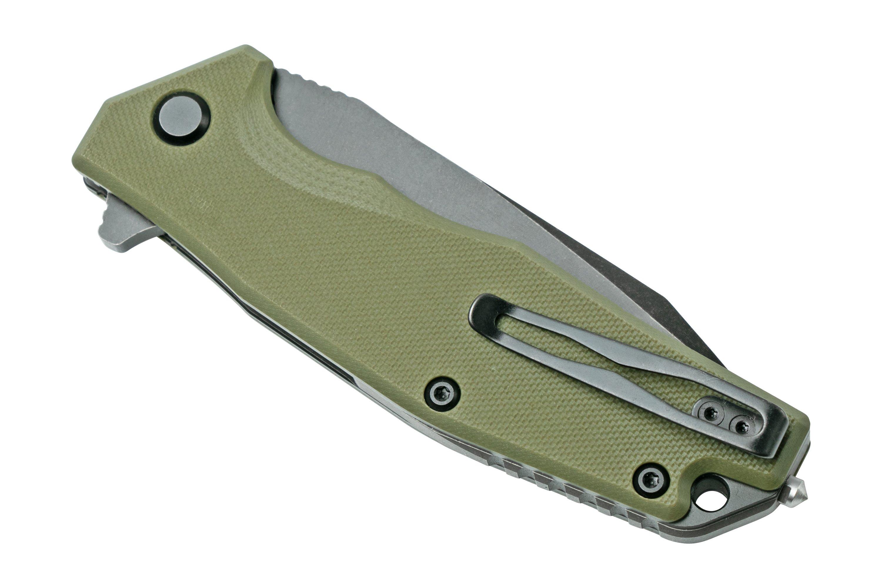 Steel Will Warbot F10-33S Black G10, D2 blade, pocket knife | Advantageously shopping at ...