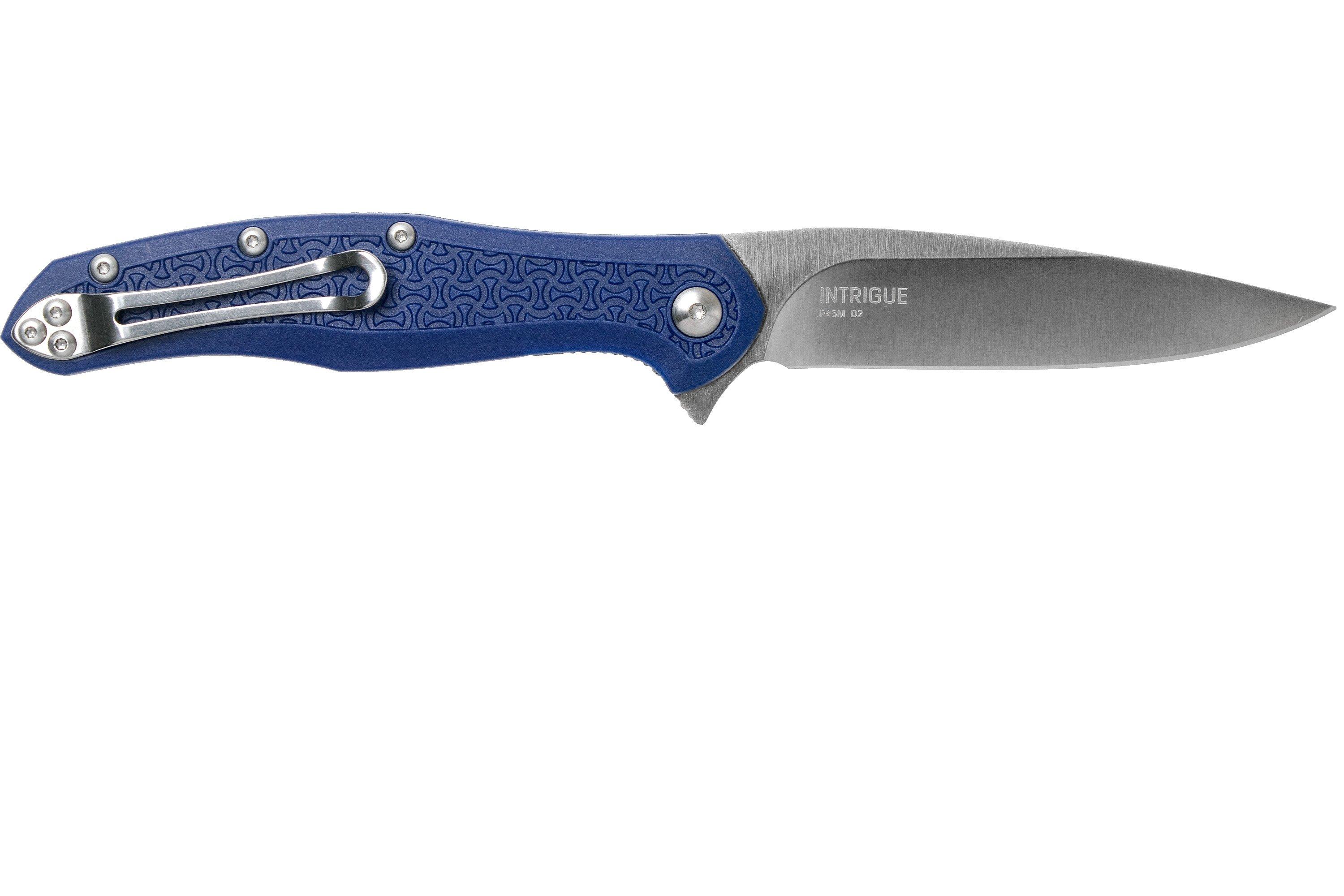 Steel Will Intrigue F45M-17 Blue FRN, Red Standoffs, pocket knife ...