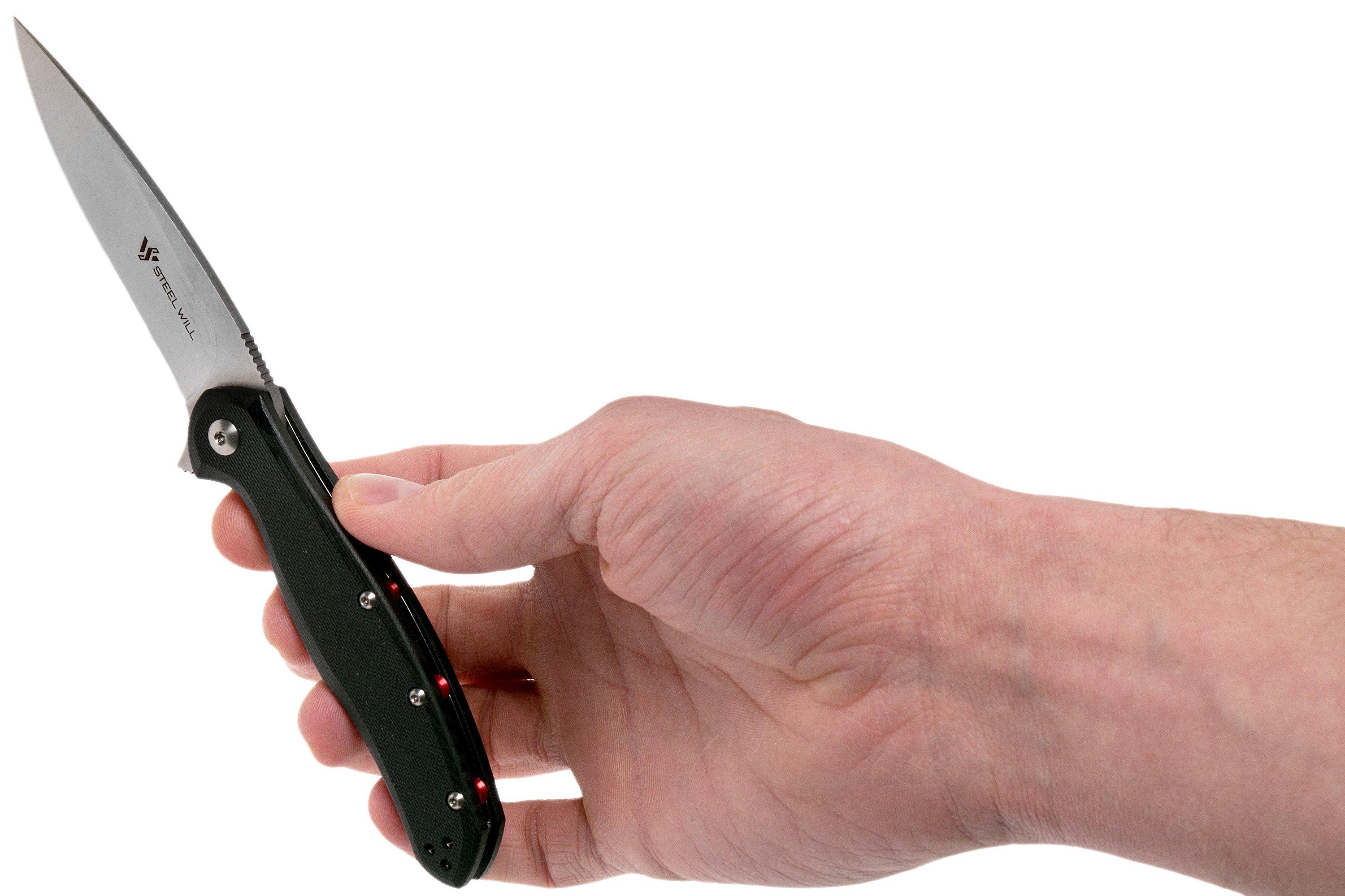 Steel Will Intrigue F45M-31 M390 Black G10 pocket knife ...