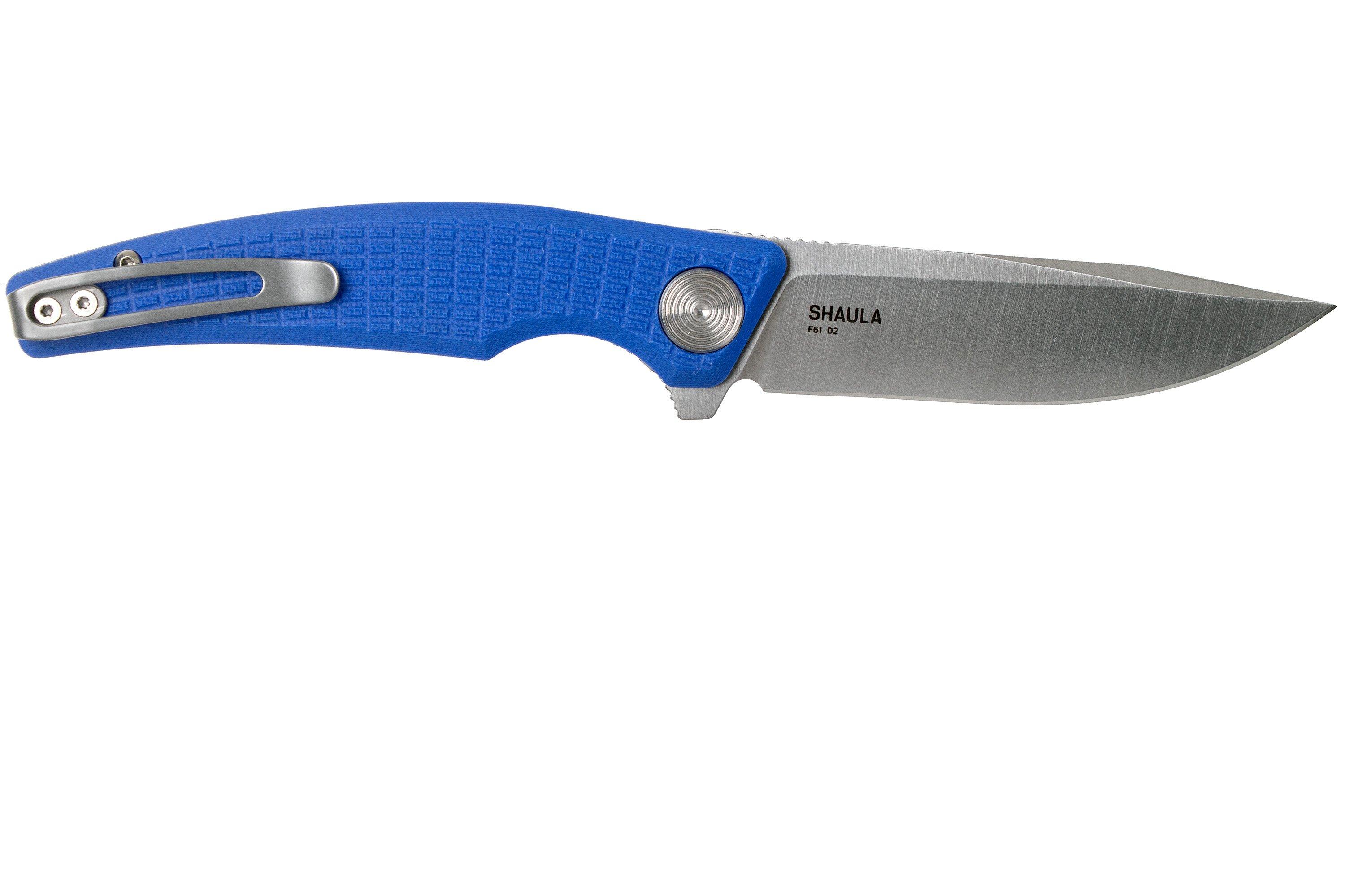 Steel Will Shaula F61-11 Blue, Satin pocket knife | Advantageously ...