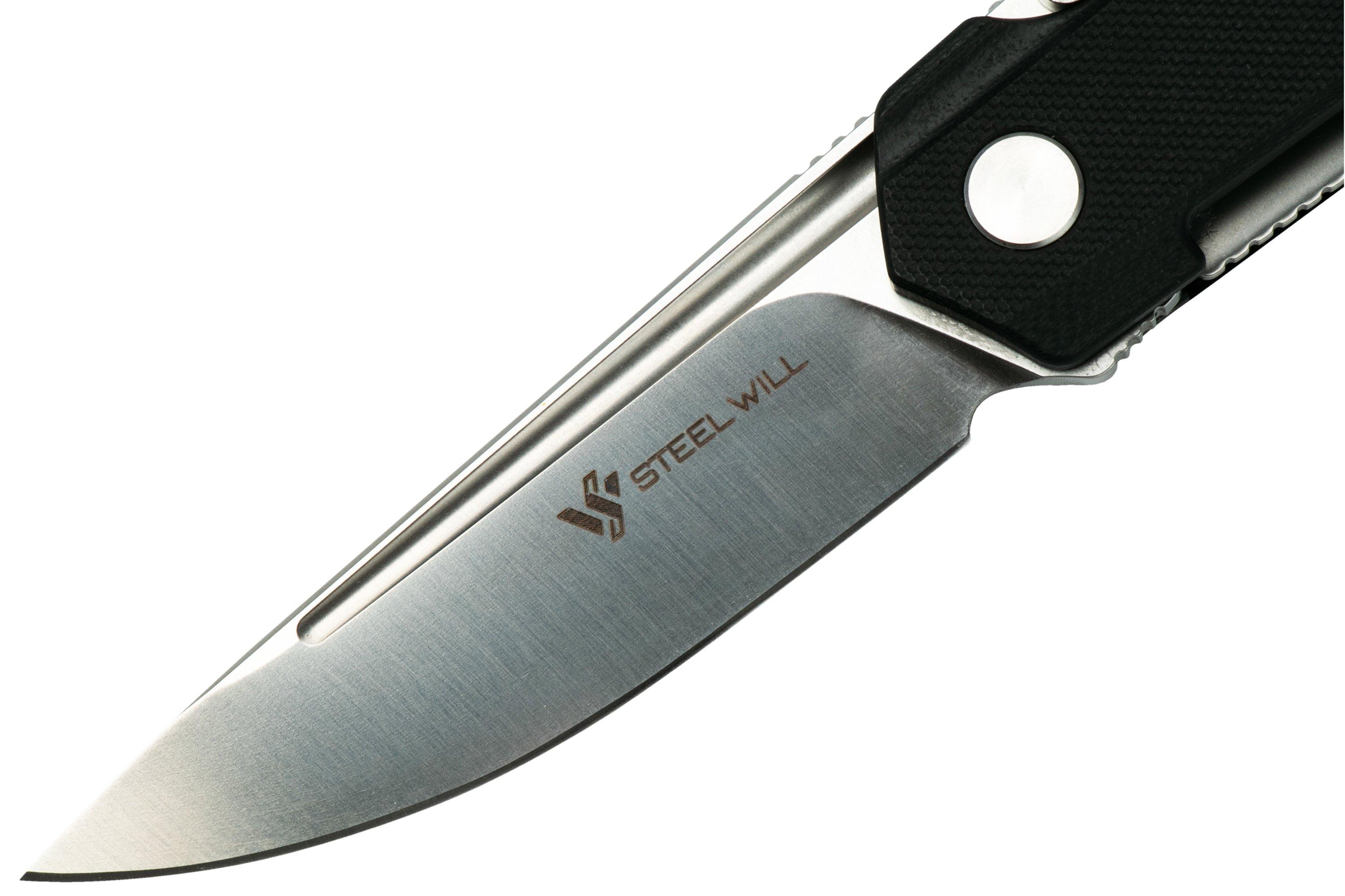 Steel Will Fjord F71-01, black, pocket knife | Advantageously shopping ...