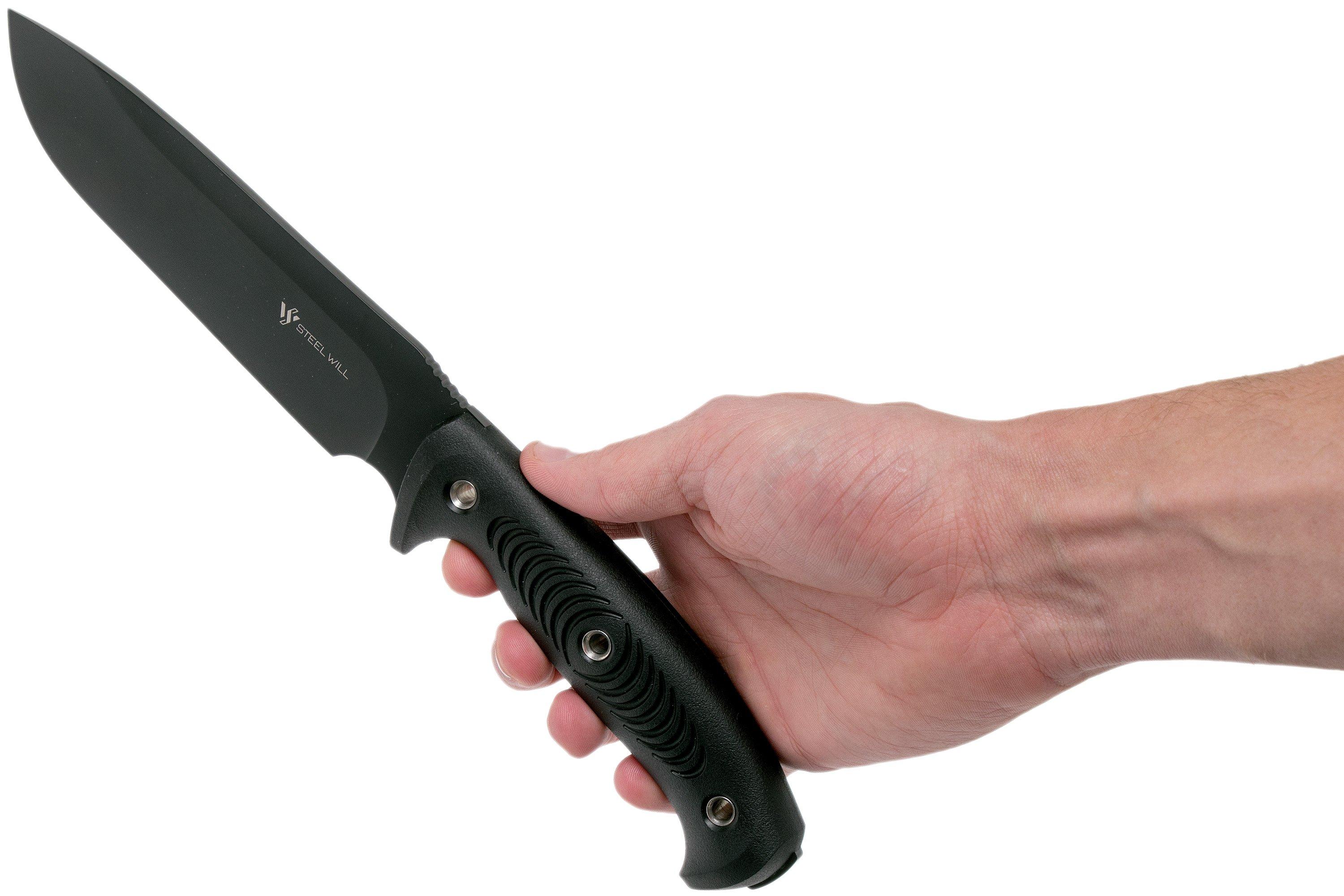 Steel Will Roamer 300-1BK black fixed knife | Advantageously shopping ...
