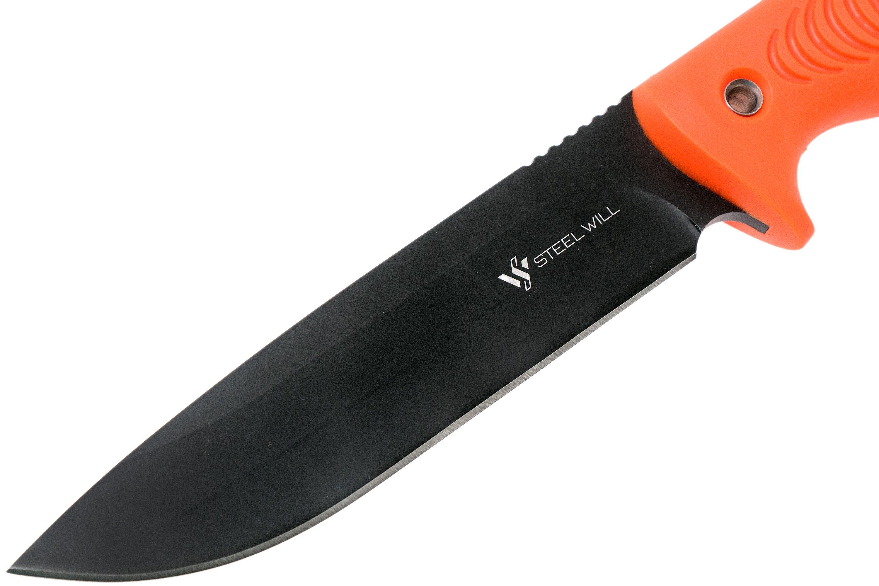 Steel Will Roamer 305-1OR orange fixed knife | Advantageously shopping ...