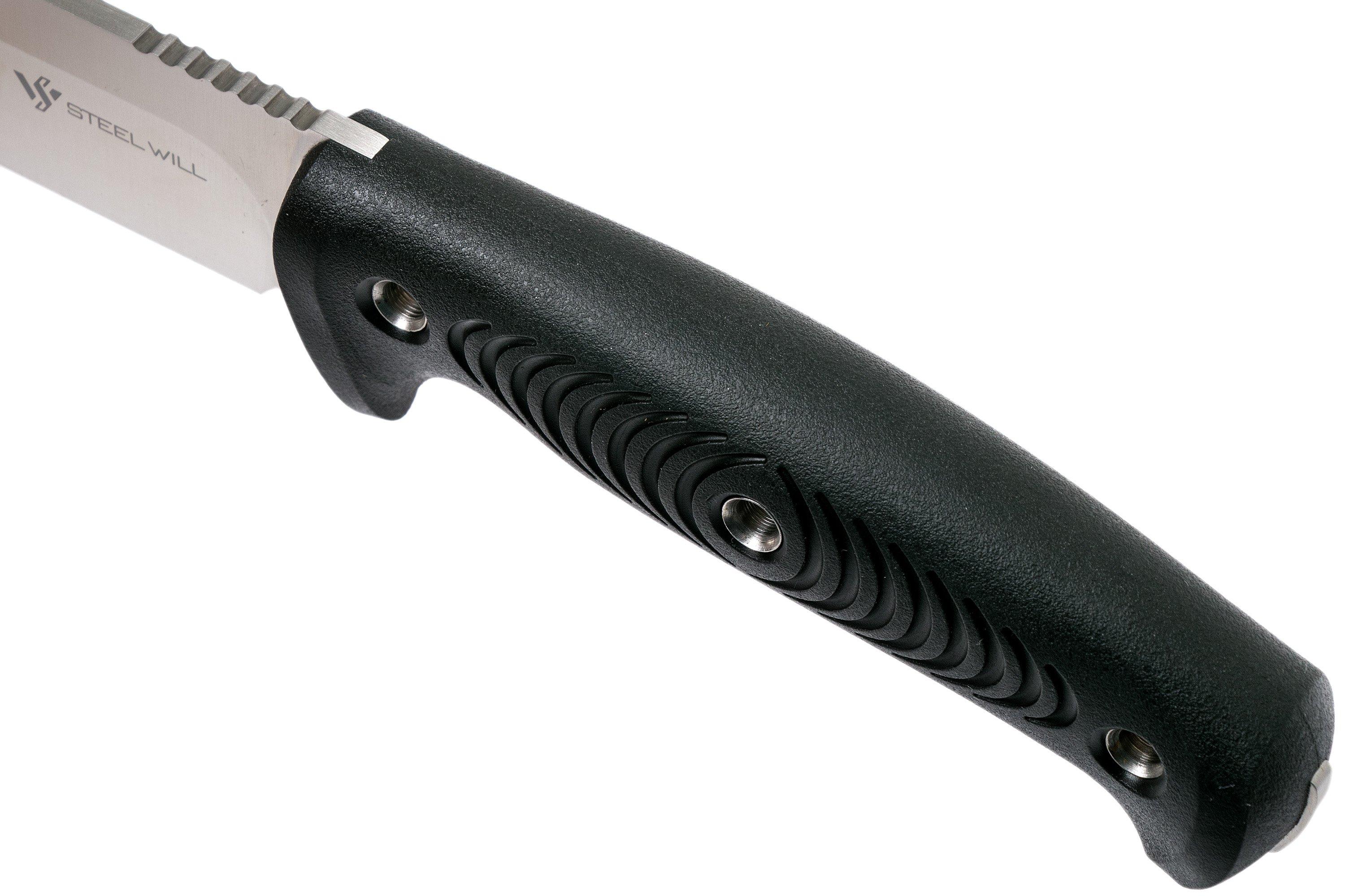 Steel Will Roamer 315-1BK black fixed knife | Advantageously shopping ...