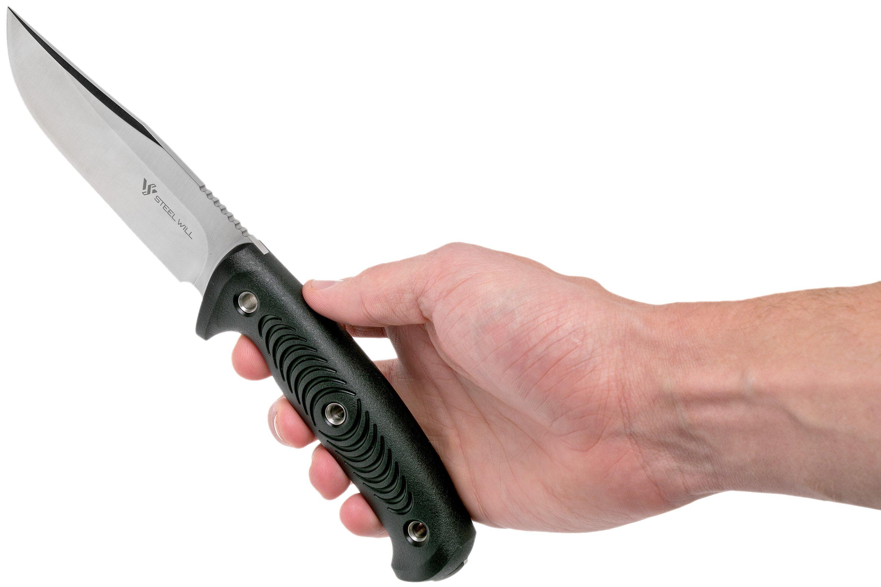 Steel Will Roamer 315-1BK black fixed knife | Advantageously shopping ...