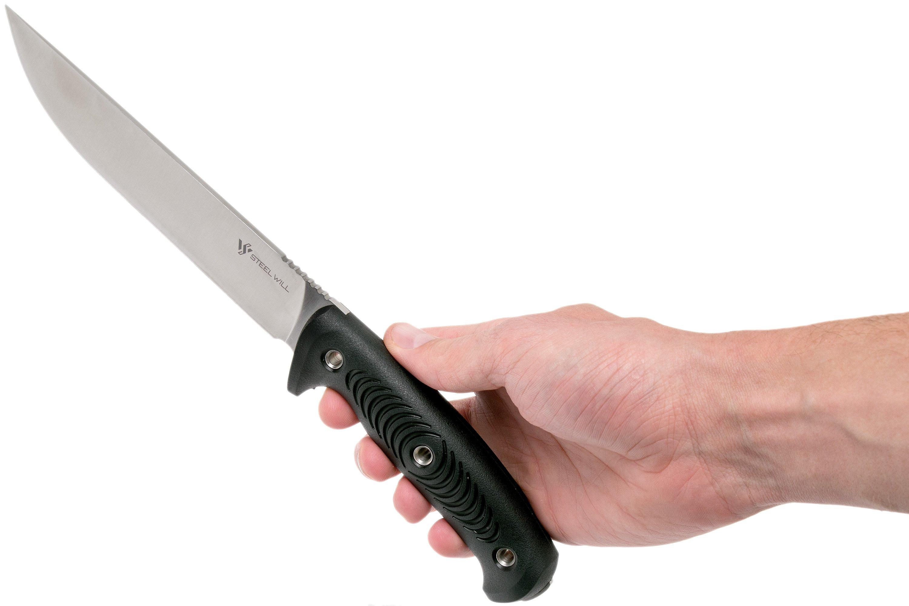 Steel Will Roamer 375-1BK black fixed knife | Advantageously shopping ...