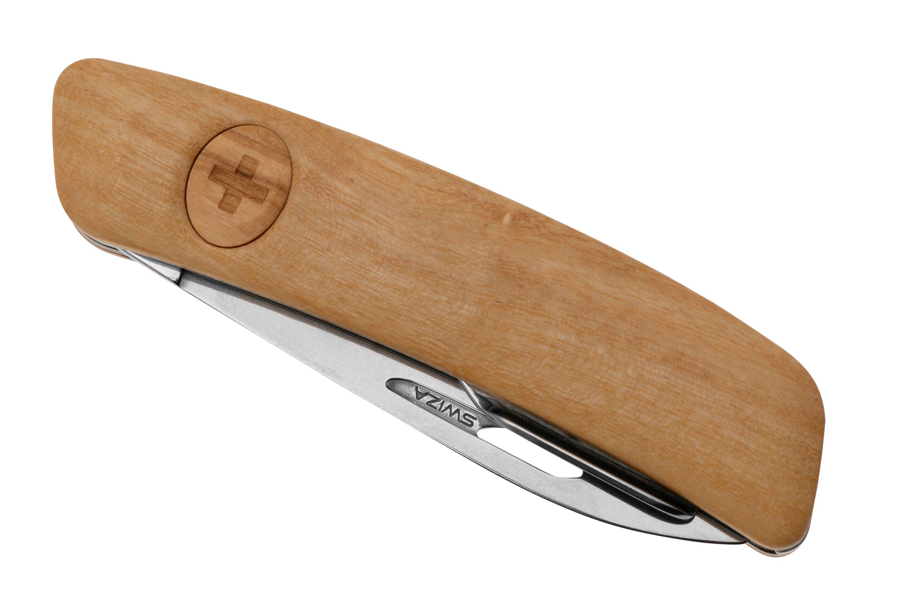 Swiza D01-WO Zwitsers pocket knife, olive wood | Advantageously ...