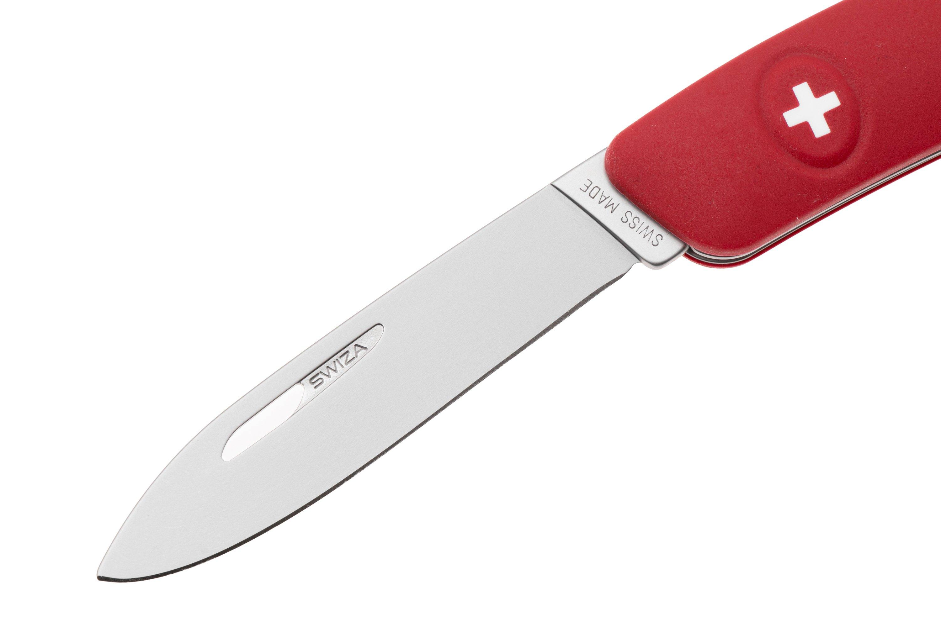 Swiza D01 AM, KNI.0016.1900, Red Helvetix, Swiss pocket knife, 4 tools ...