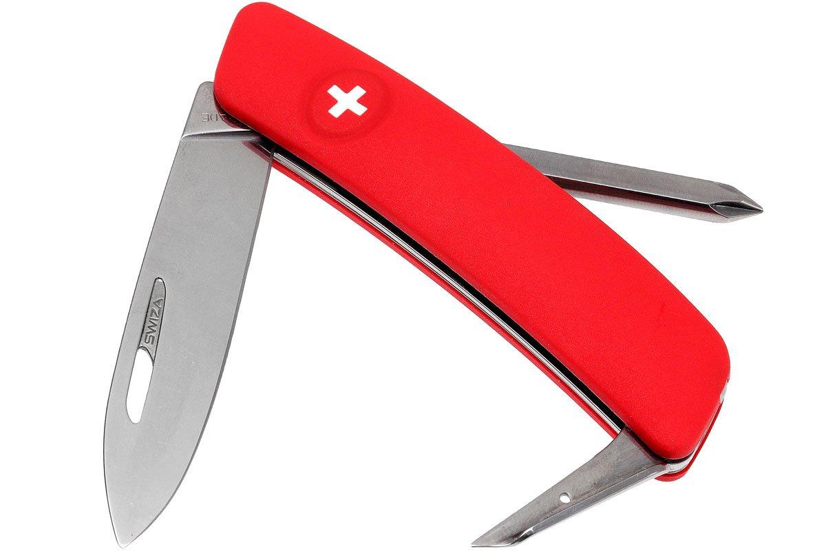 Swiza D02 Swiss pocket knife - Red | Advantageously shopping at ...