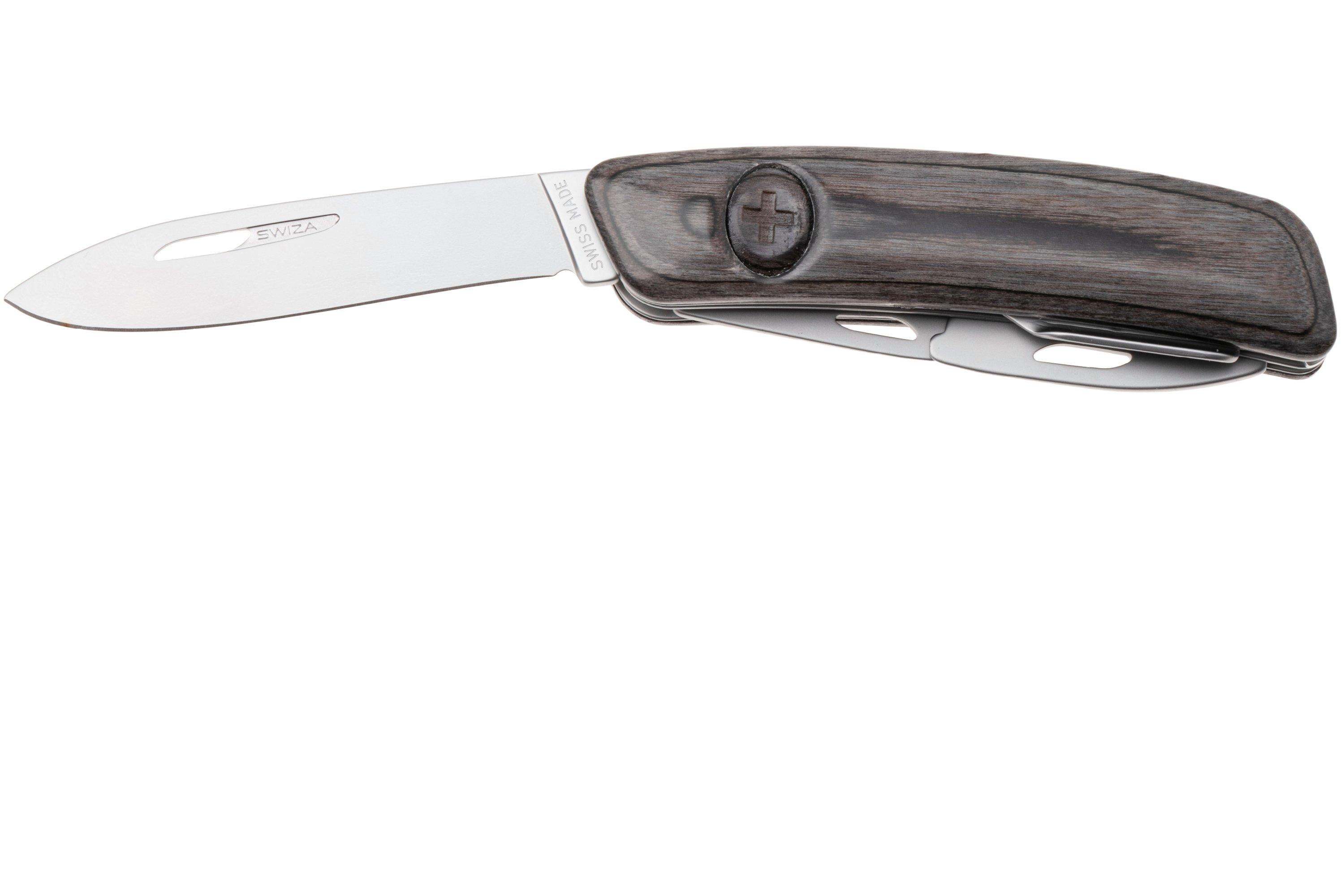 Swiza D03 AM, KNI.0036.6510, Laminate Black, Swiss pocket knife, 6 ...