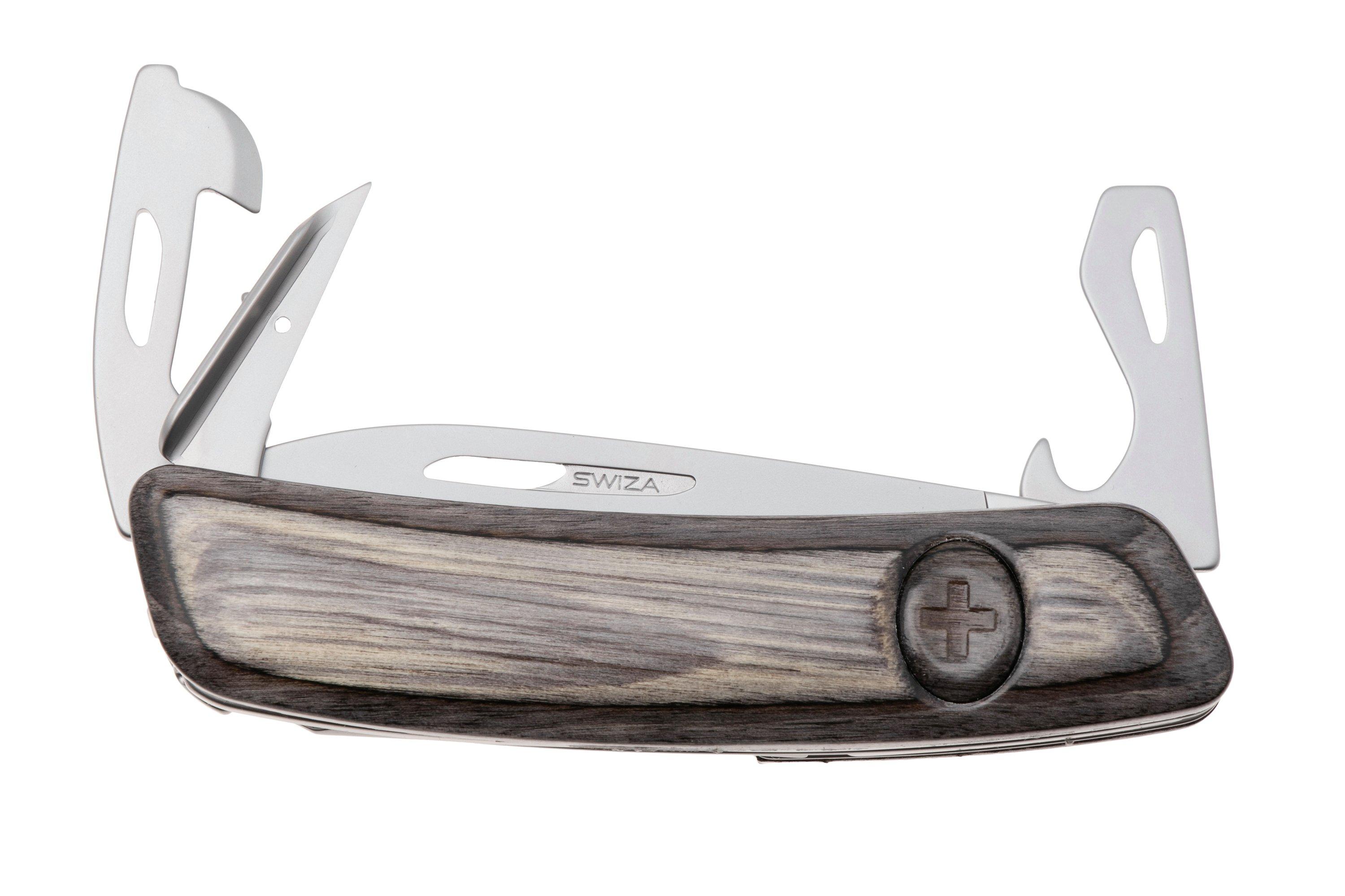 Swiza D04 AM, KNI.0046.6510, Laminate Black, coltellino svizzero, 6 strumenti | Fare acquisti ...